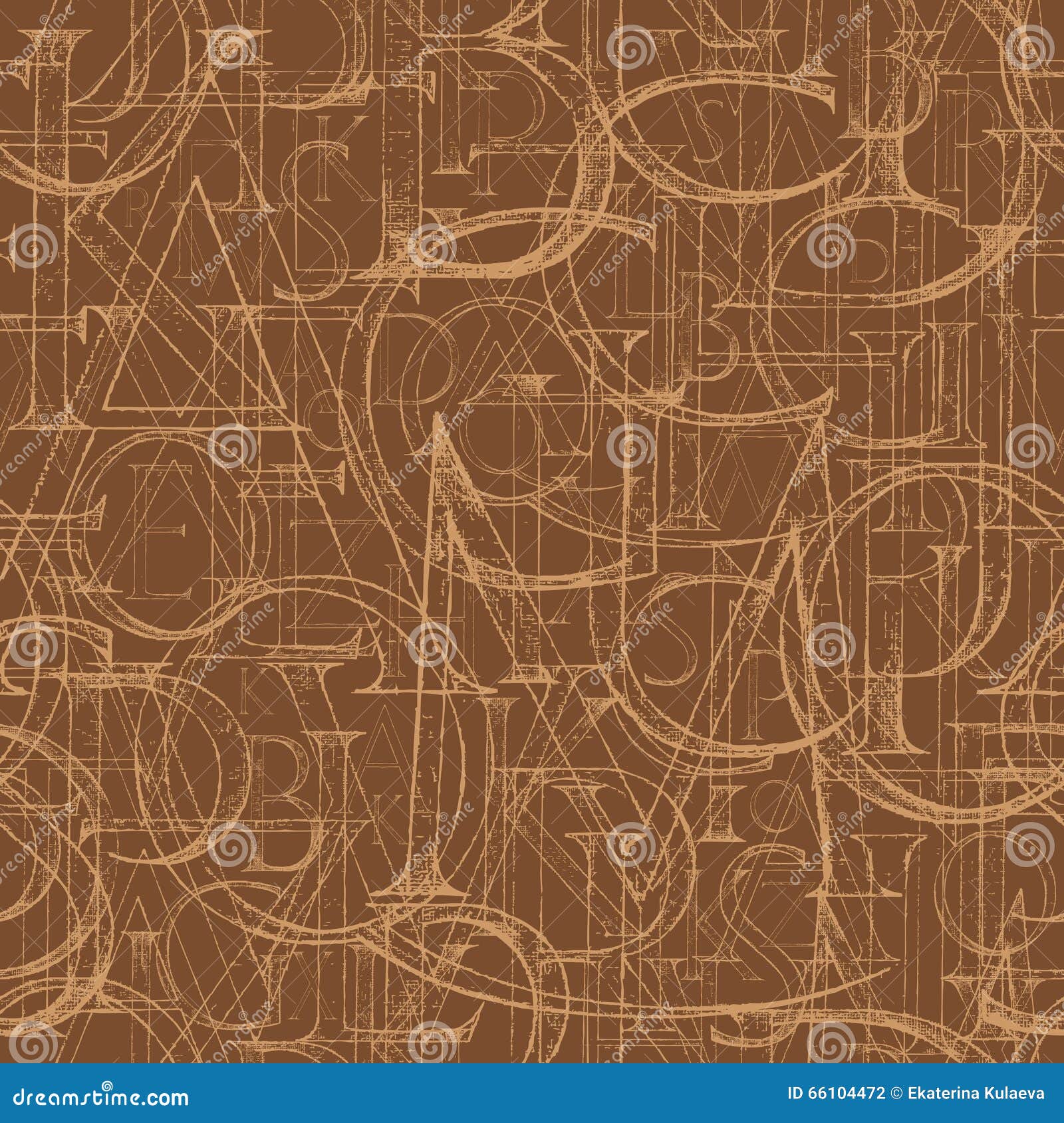 Wallpaper Seamless Pattern with Modern Roman Classic Alphabet Stock ...