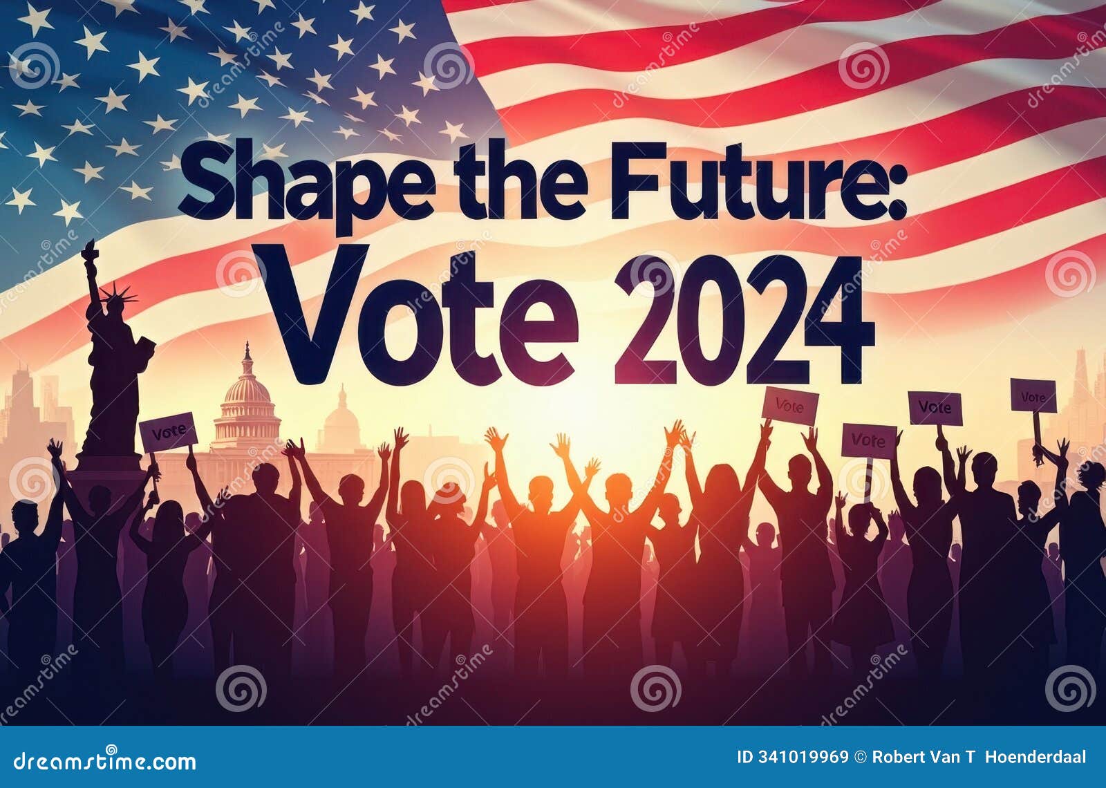 Wallpaper with the Slogan Shape the Future Vote 2024 at 17-10-2024 ...