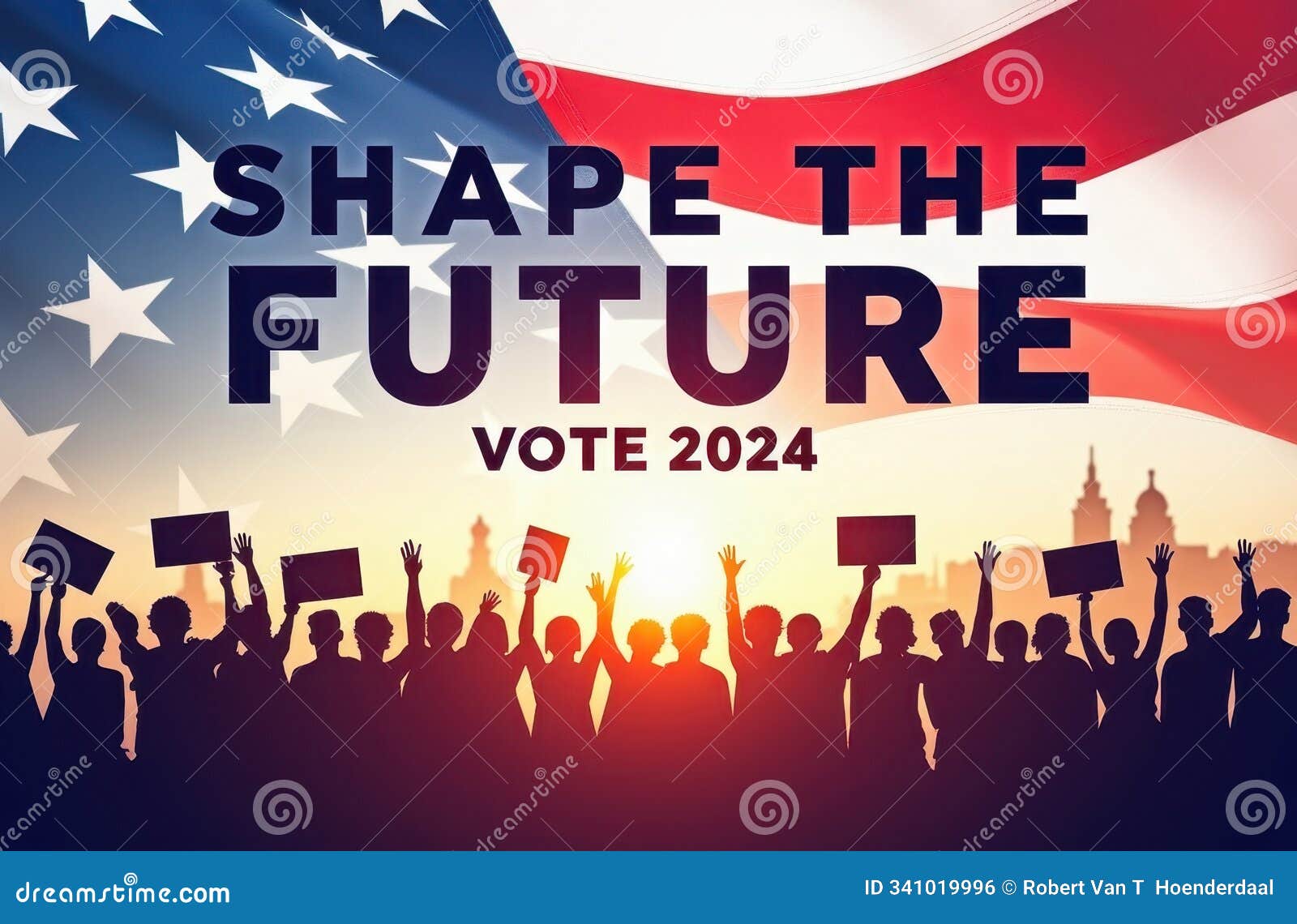 Wallpaper with the Slogan Shape the Future Vote 2024 at 17-10-2024 Editorial Photo ...