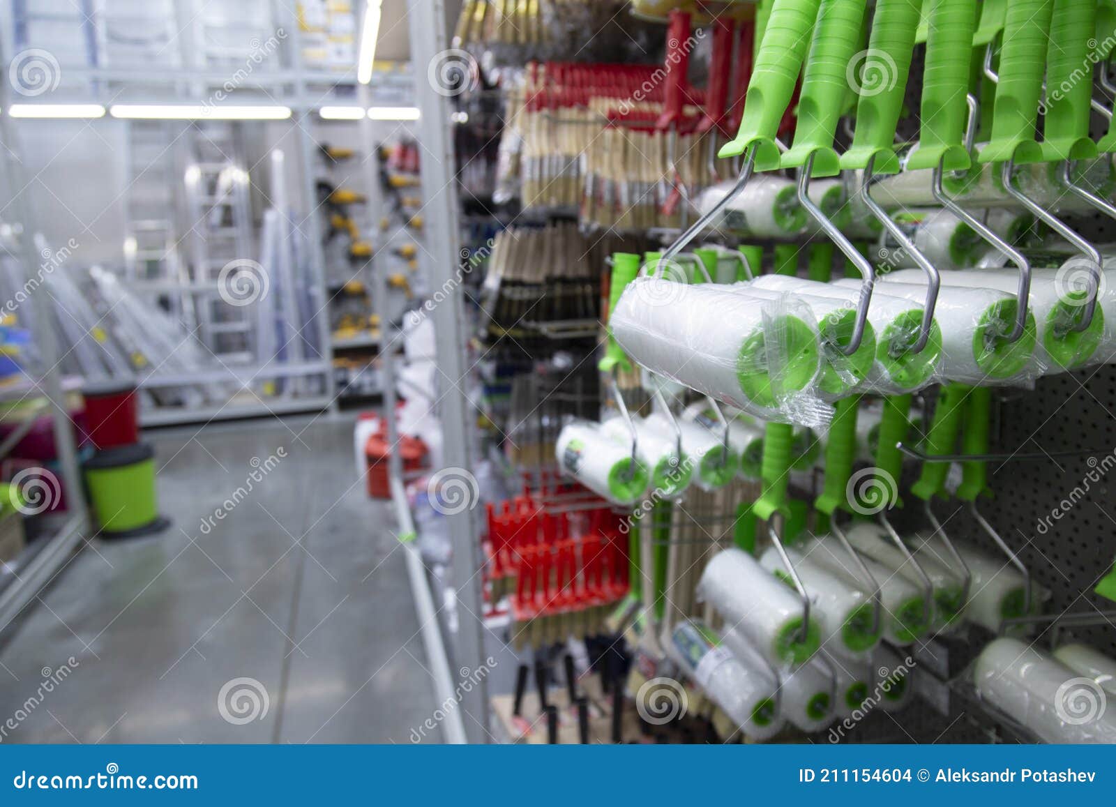 Wallpaper Store Concept For Renovation. Young Family Chooses Wall ...