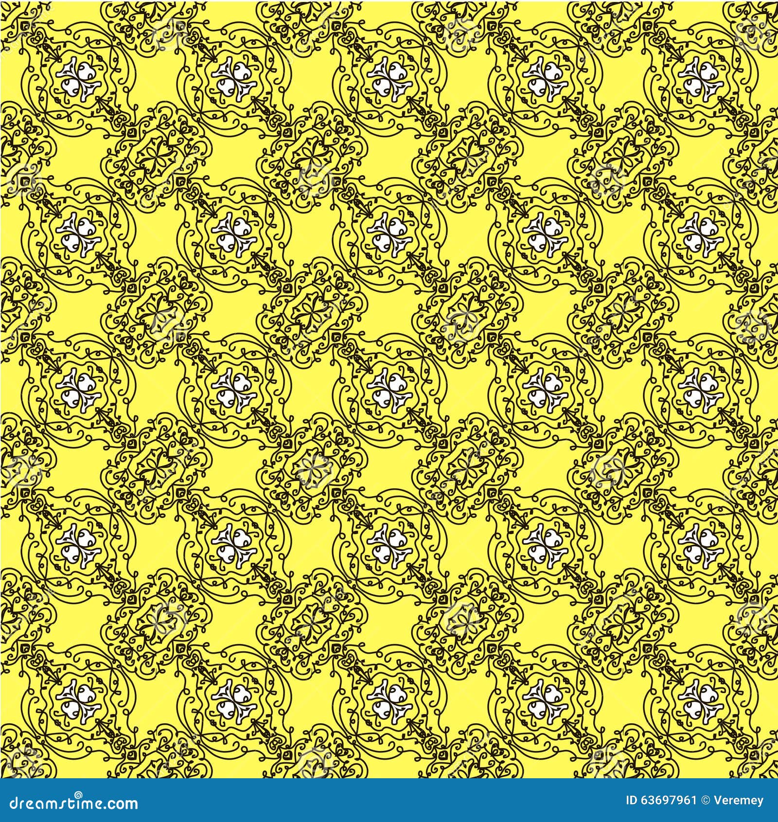 Wallpaper in the Style of Baroque. a Seamless Vector Background Stock ...