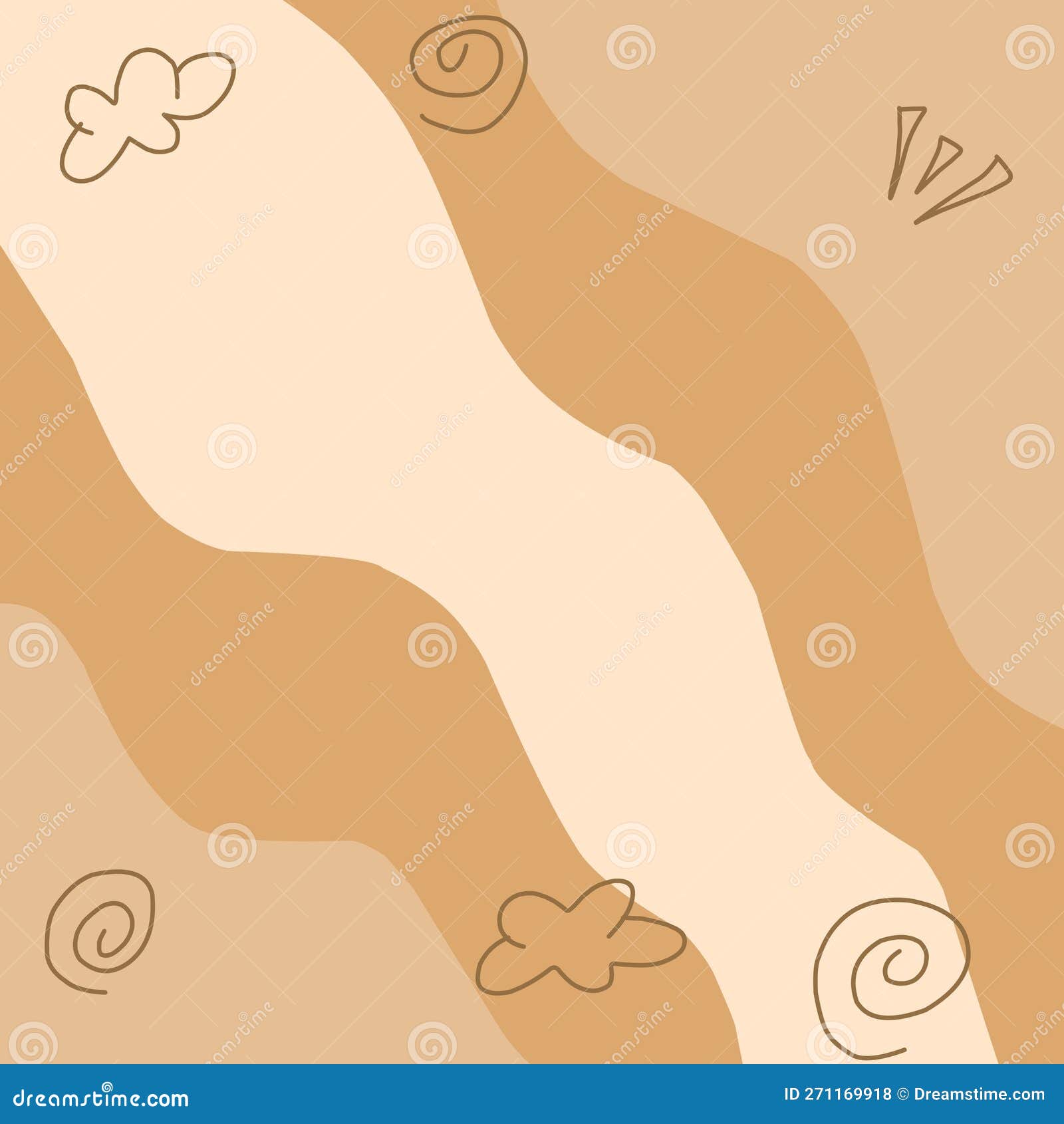 Wallpaper in Subtle Brown Tones Stock Illustration - Illustration of ...