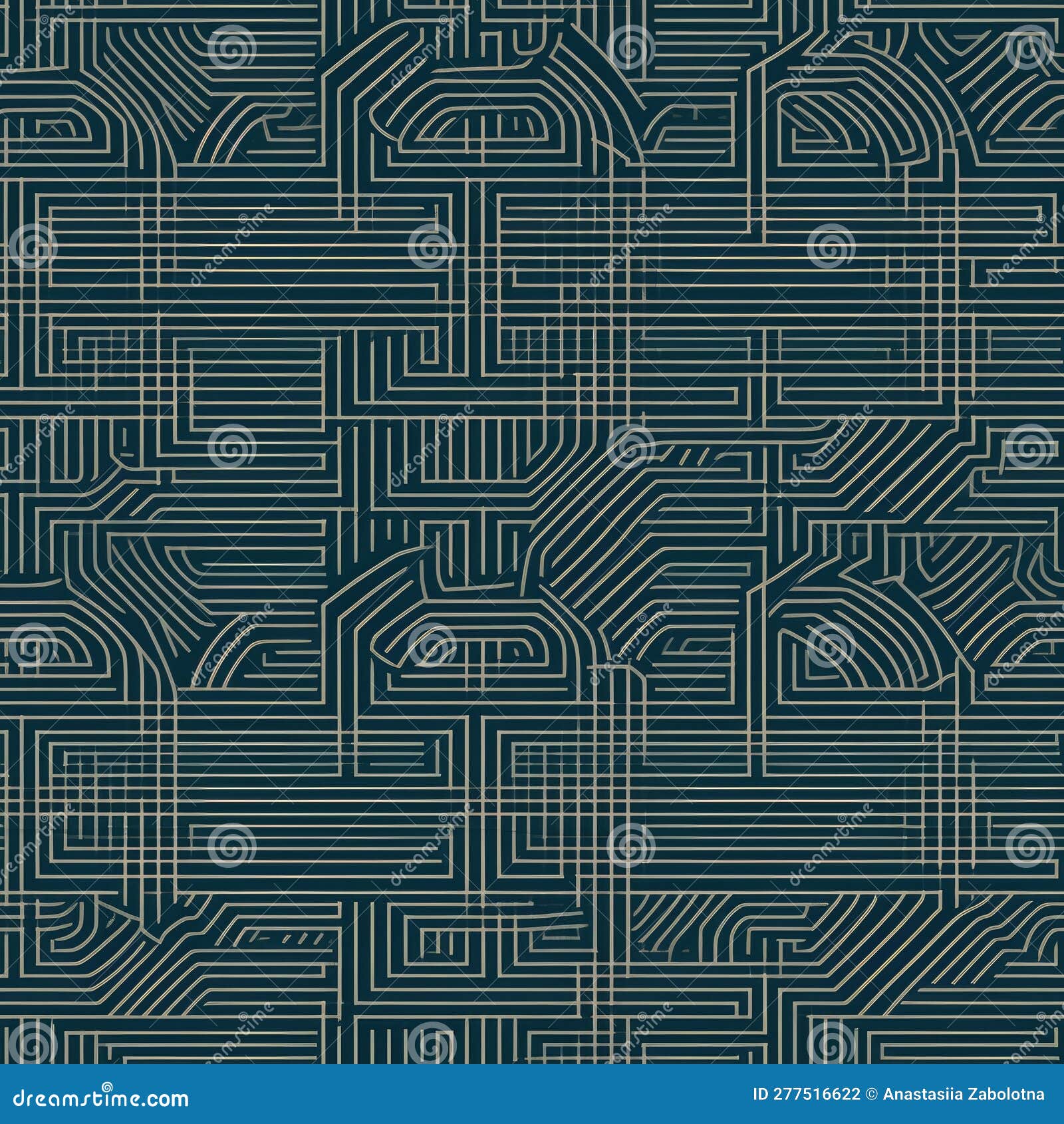 Wallpaper. Subtle Pattern with Repeating Linear Motif. Infinite ...