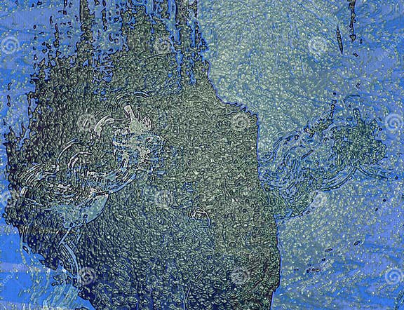 Creative Teal Map-like Surface. Stock Photo - Image of background, cold ...