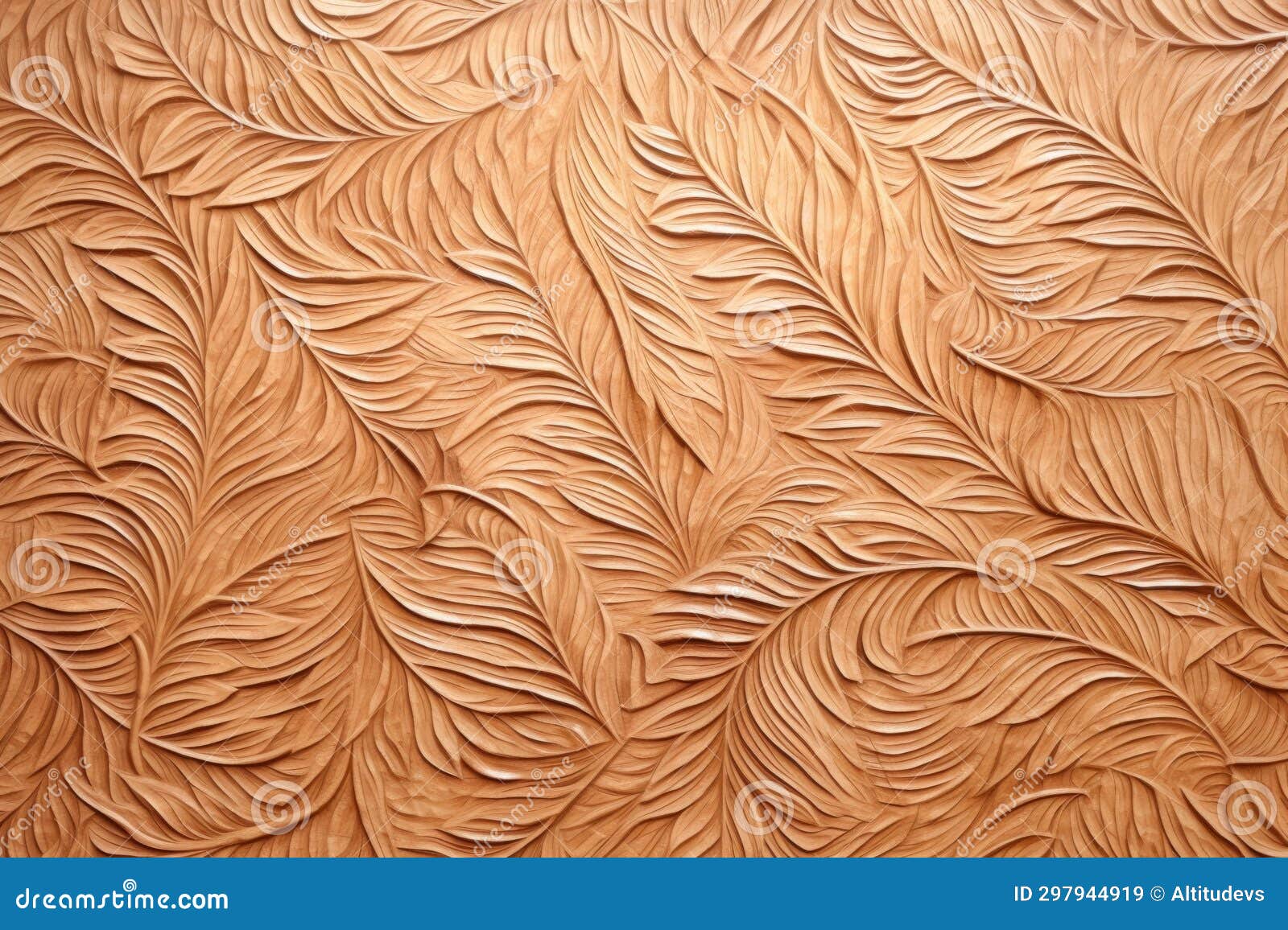 Wallpaper Texture with Leaf Pattern Stock Illustration - Illustration ...