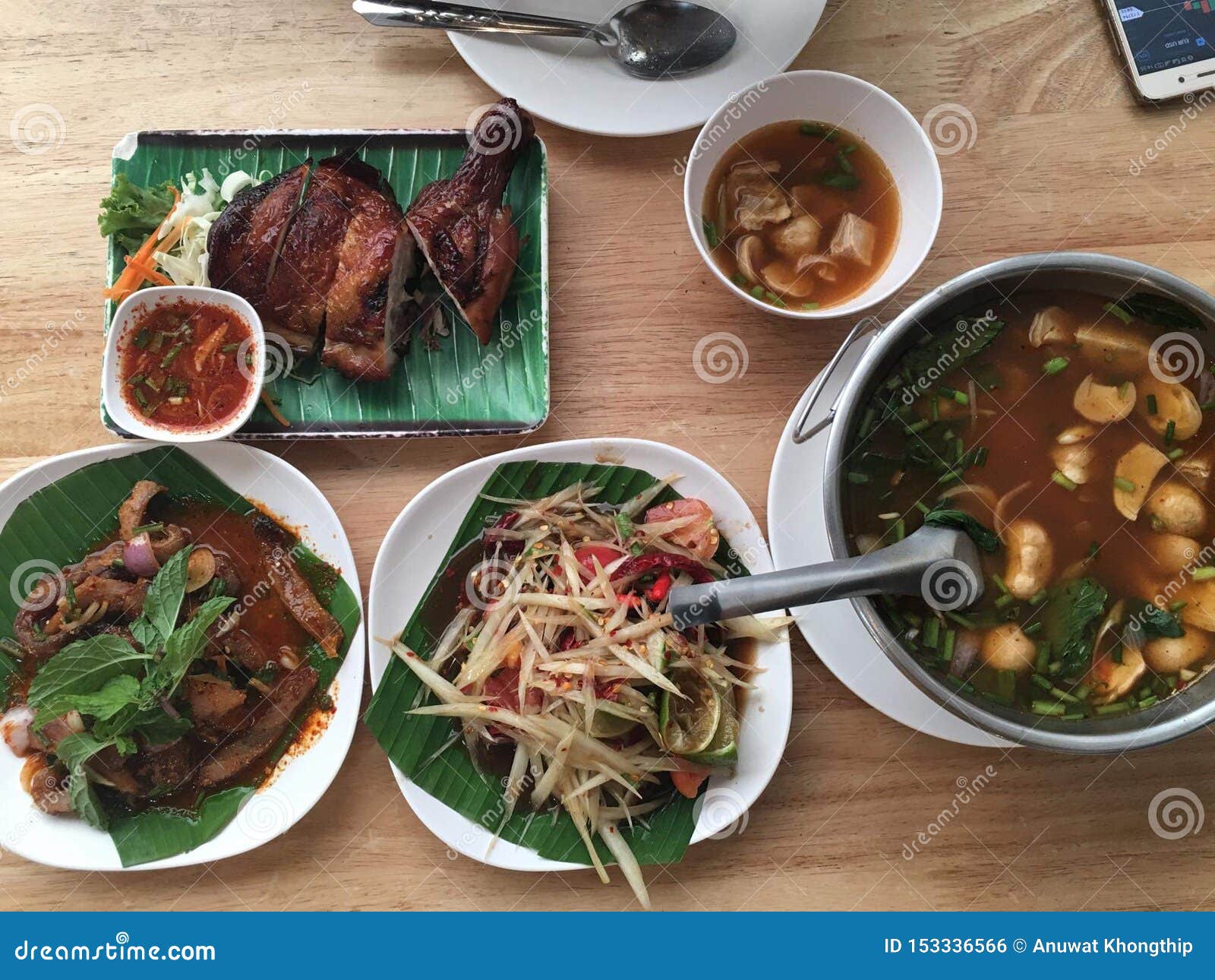 Wallpaper Thai Food Very Hot Stock Photo - Image of thai, food: 153336566