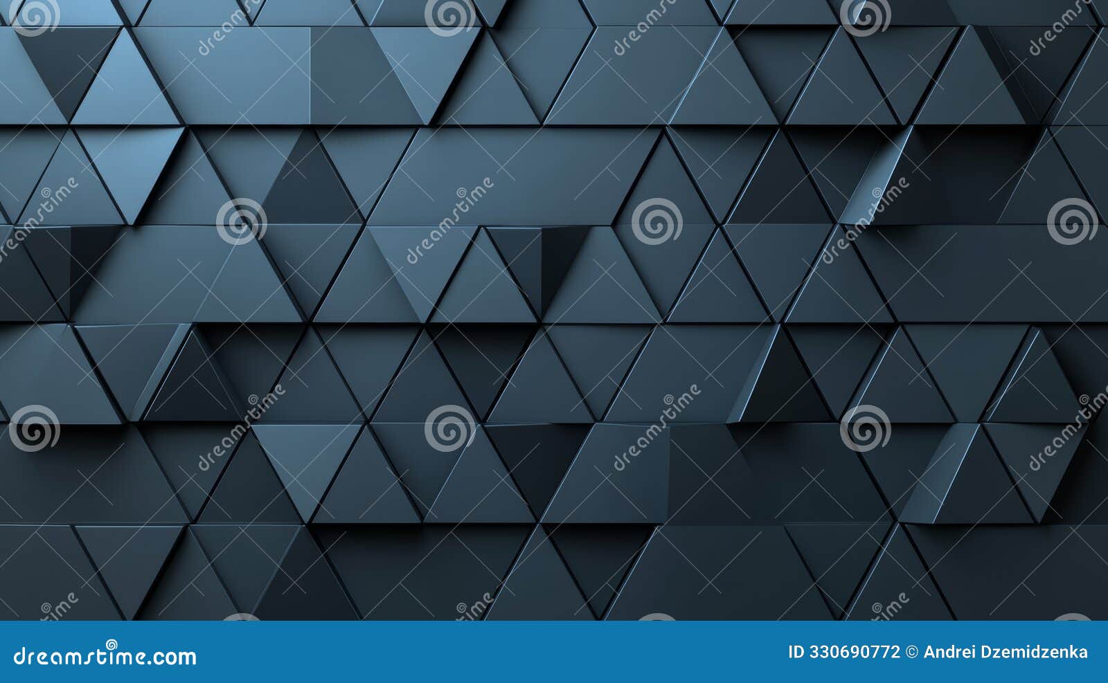 Wallpaper with Triangular, Black Blocks on a Polished, Semigloss Wall ...