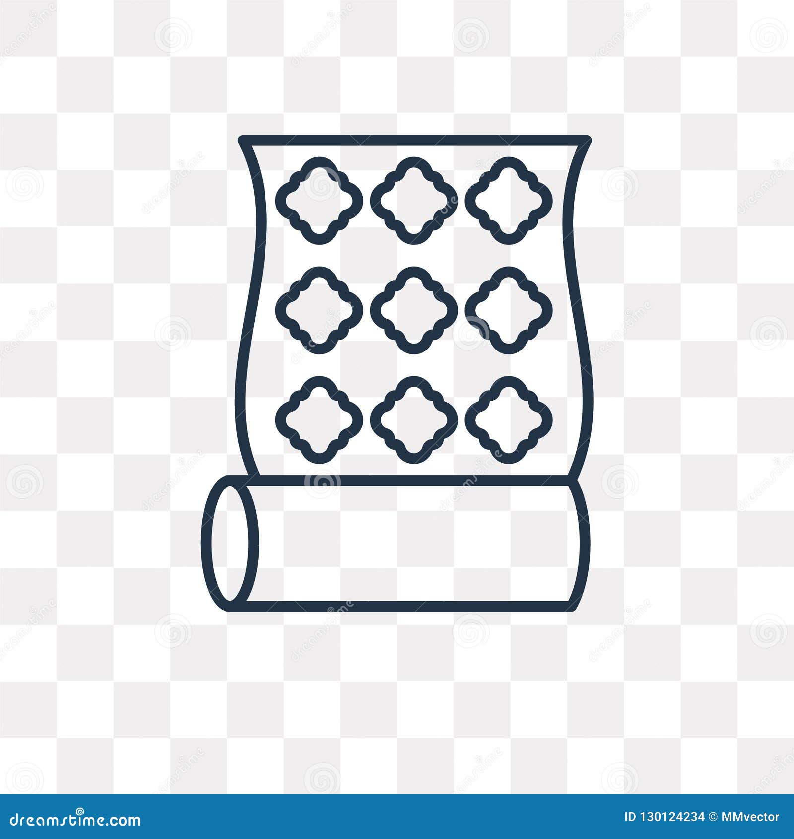 Wallpaper Vector Icon Isolated on Transparent Background, Linear Stock ...