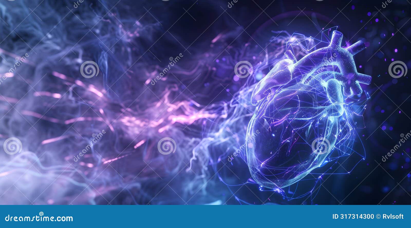 Wallpaper of Virtual Cardiogram Pulse on Digital Background, Abstract ...