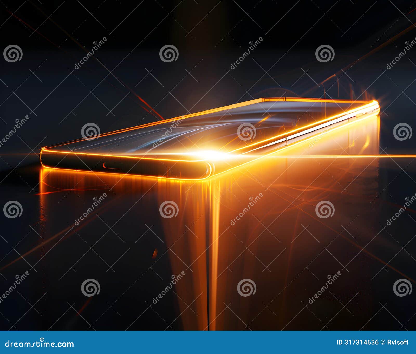 Wallpaper of Virtual Mobile Phone on Digital Background, Abstract ...