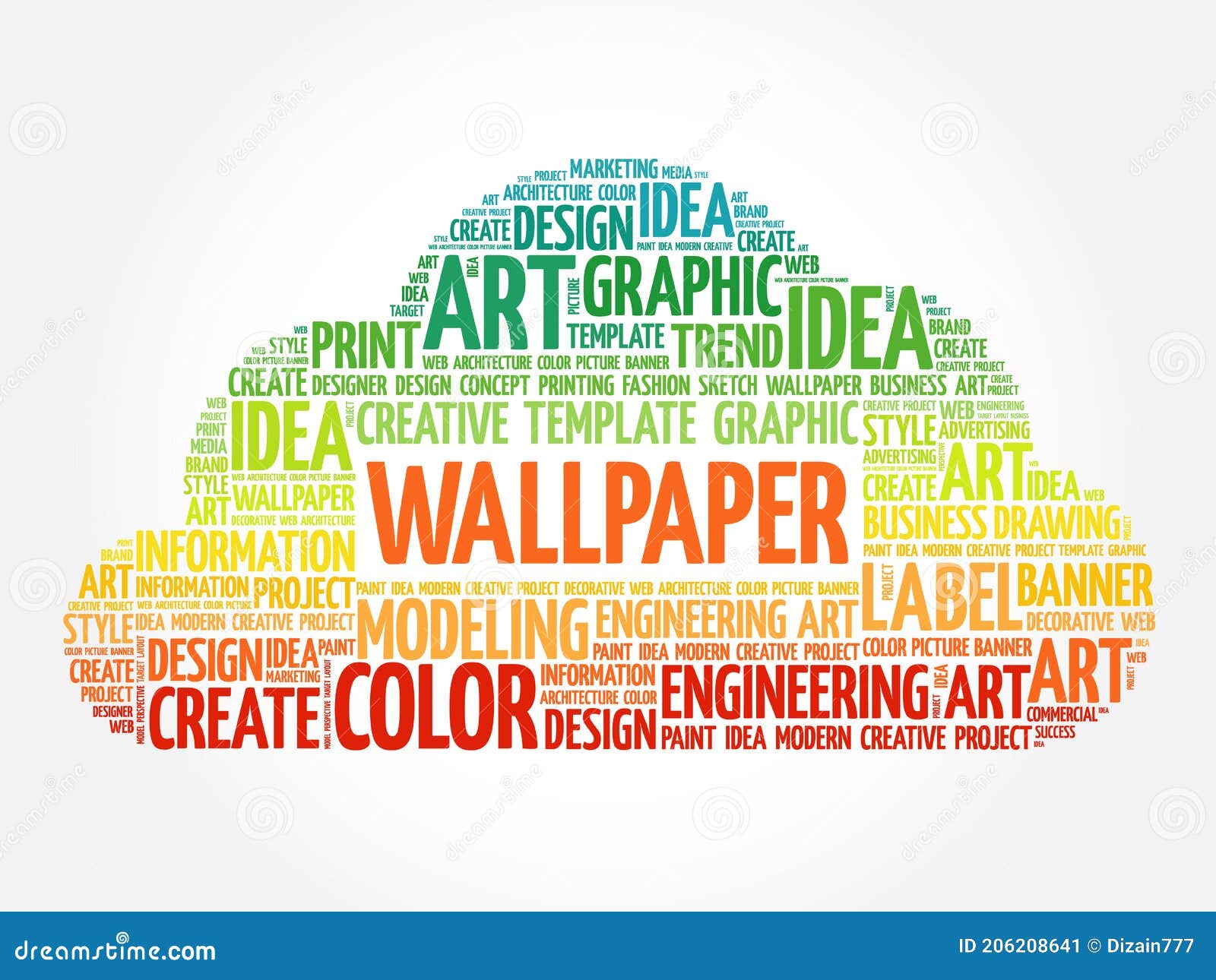 WALLPAPER word cloud stock illustration. Illustration of graphic ...