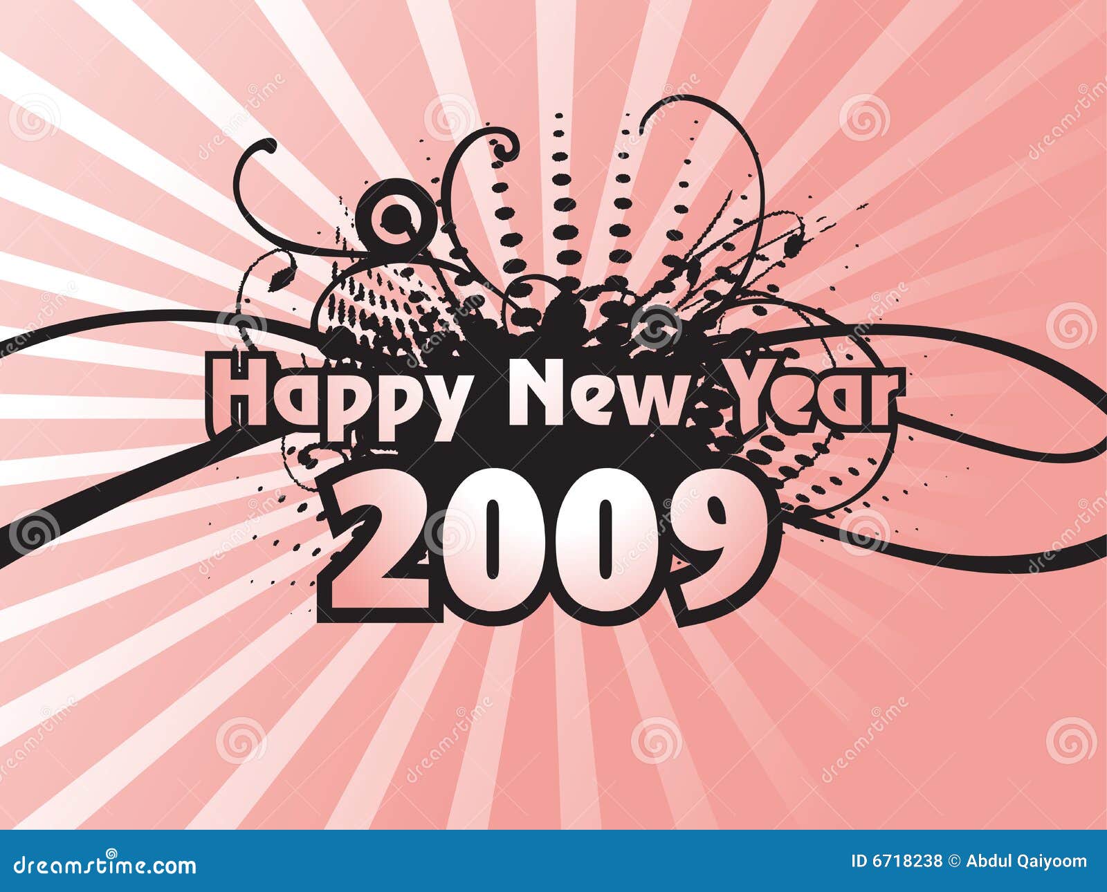 Wallpaper, Year 2009 Background Stock Illustration - Illustration of ...