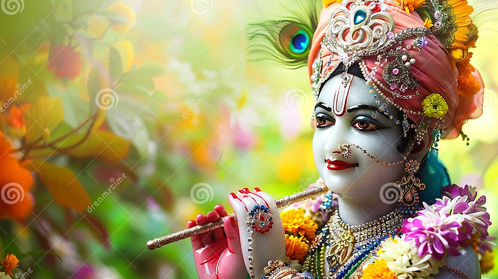 Wallpapers of Krishna Playing the Pipe on Your Desktop Stock Photo ...
