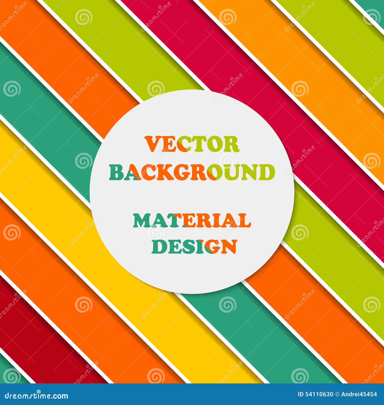 Wallpapers for Mobile OS in Style Material Design Stock Illustration ...