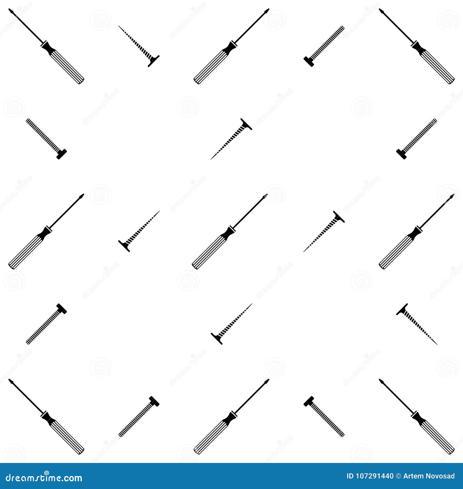 Wallpapers with Screwdrivers Screws and Bolts Stock Vector ...