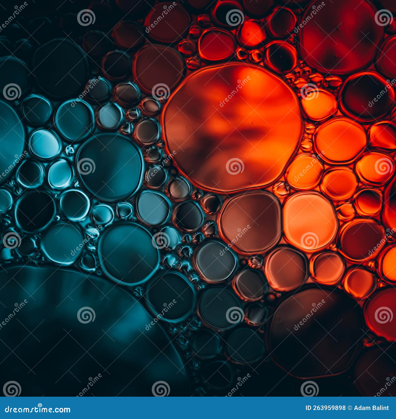 Wallpapper red blue stock photo. Image of bubble, abstract - 263959898