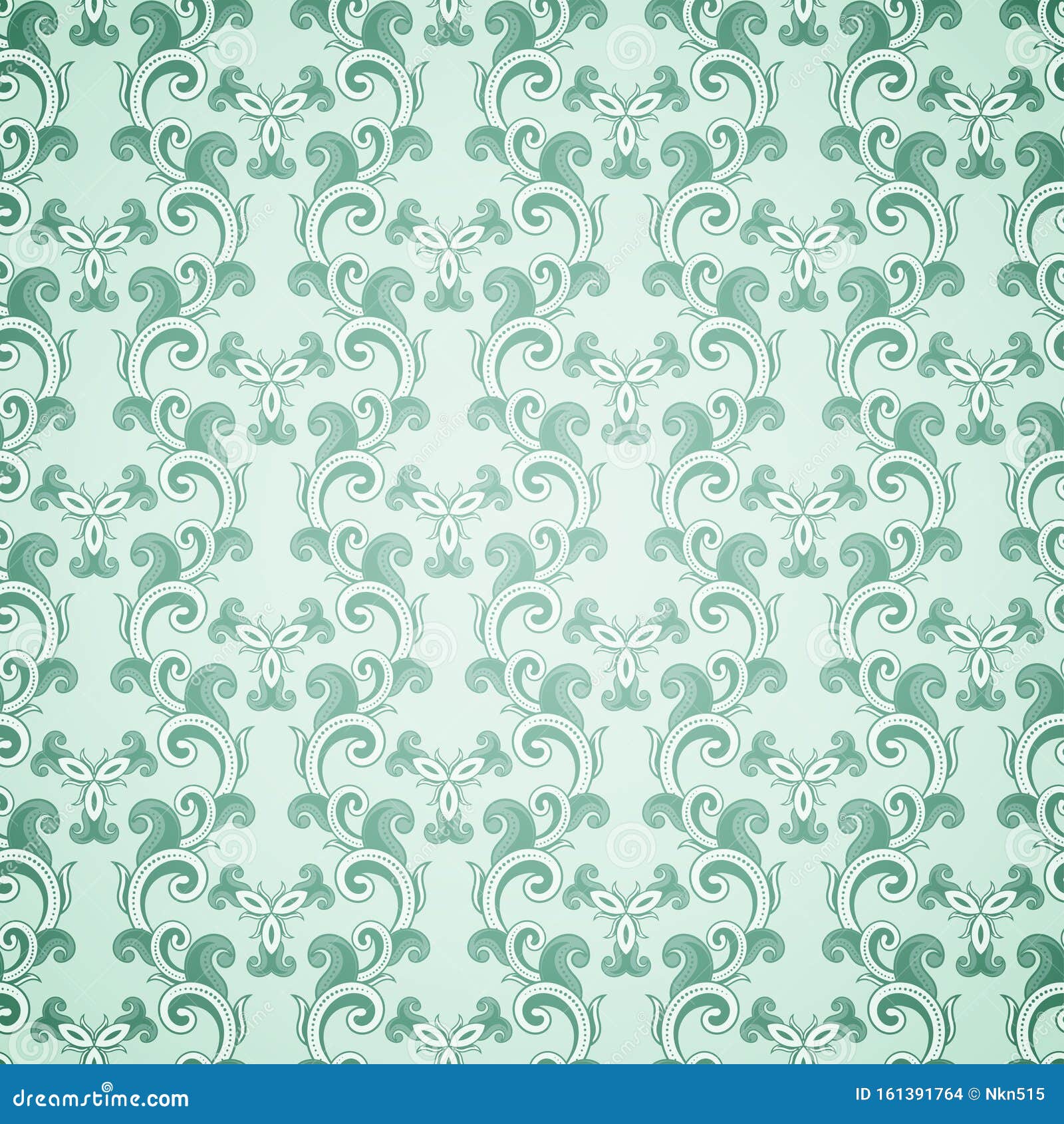 Wallpaper Seamless Green Pattern on Light Background Stock Vector ...