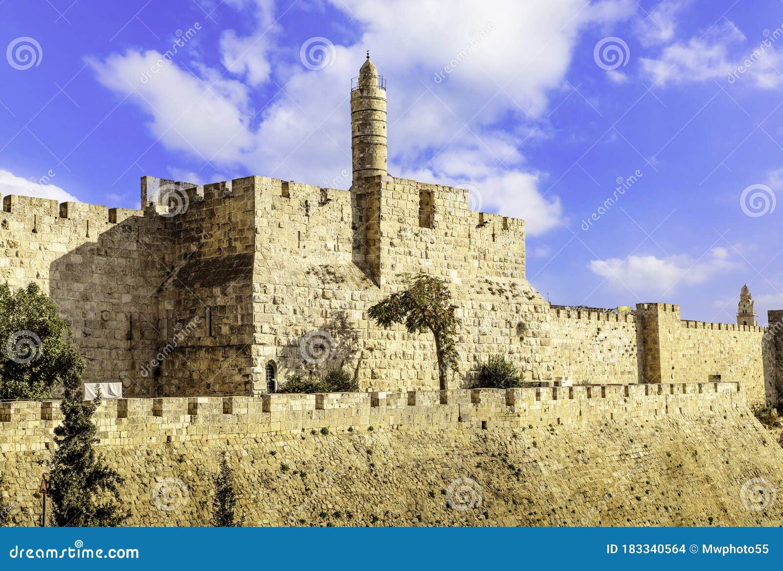 Walls of Ancient City of Jerusalem Stock Photo - Image of centre ...