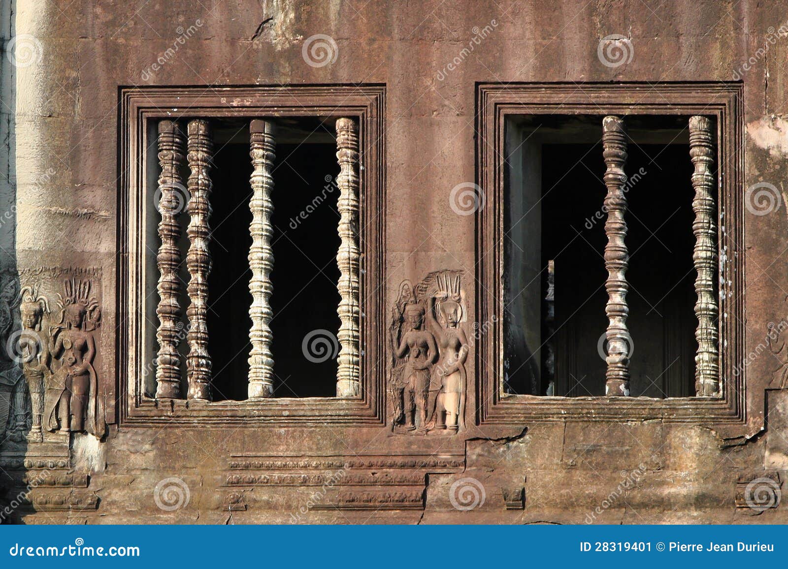 Walls of Angkor Wat Temple stock image. Image of ancient - 28319401