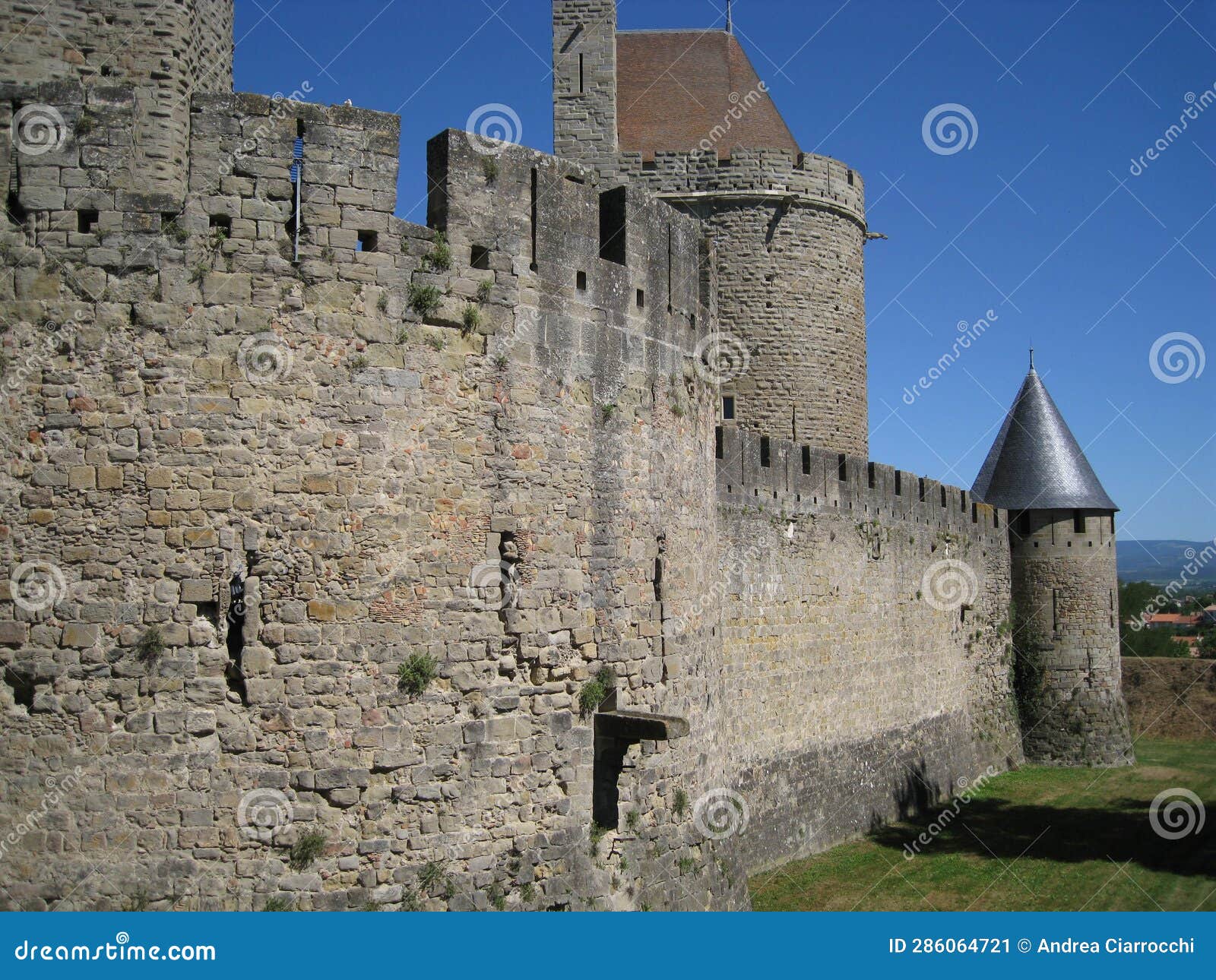 Castle stock image. Image of fortress, rampart, tower - 286064721