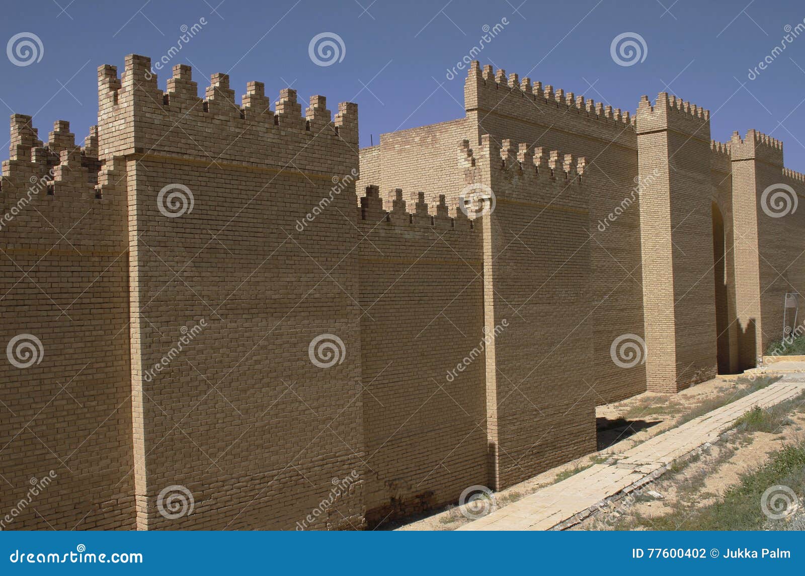 Walls of Babylon in Iraq stock photo. Image of historical - 77600402