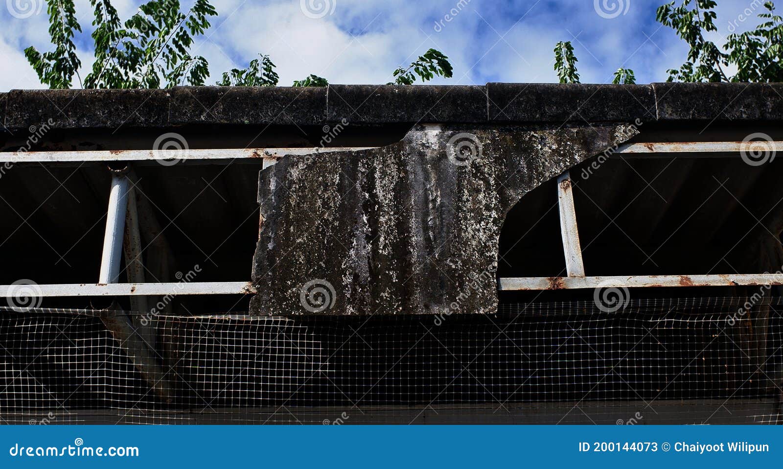 Damaged Eave Closure On The Clay Tile Roof Creates Openings To Birds ...