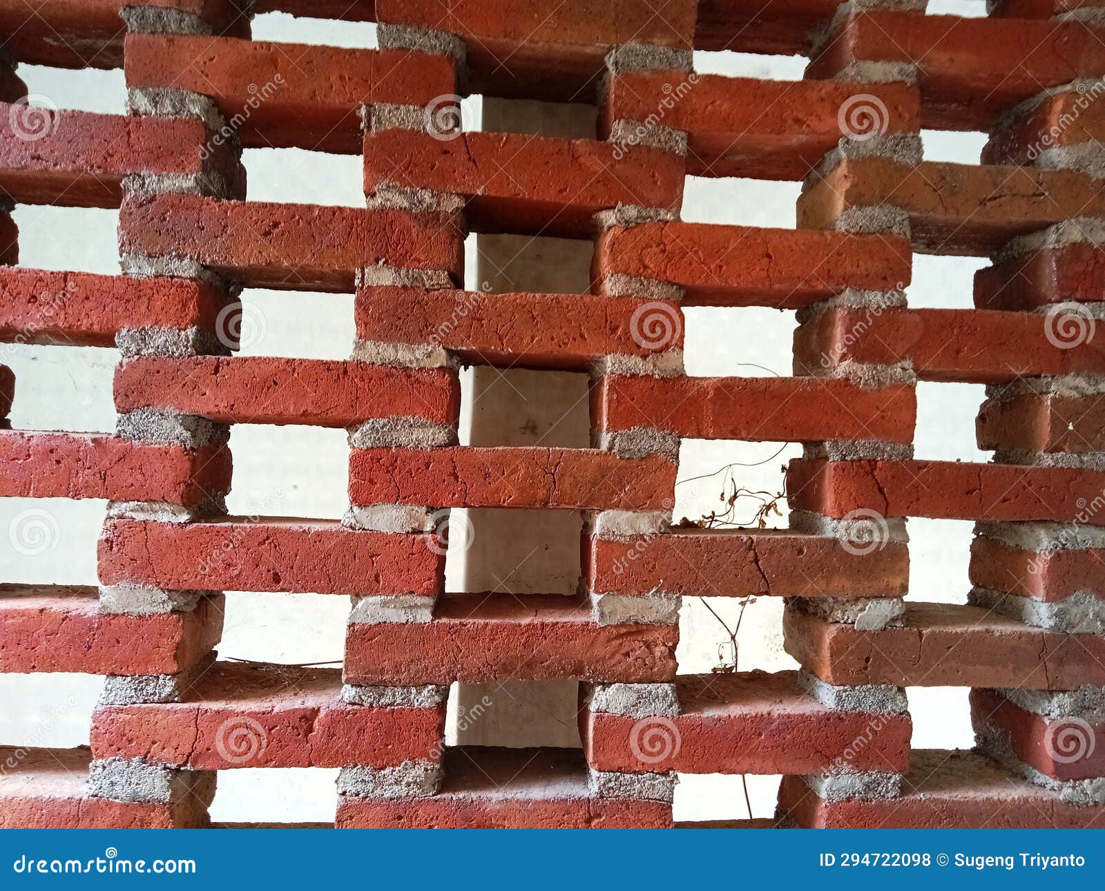 The Walls Dividing the Rooms are Made of Red Brick Stock Photo - Image ...