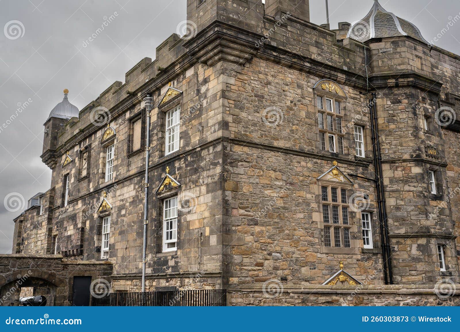 Walls of Edinburgh Castle in Scotland. Stock Image - Image of kingdom ...