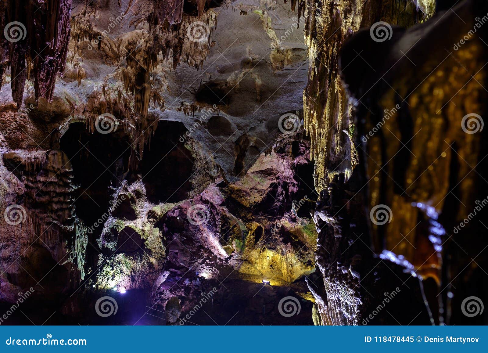 Walls in the Form of a Skull Inside the Cave 2 Stock Image - Image of ...