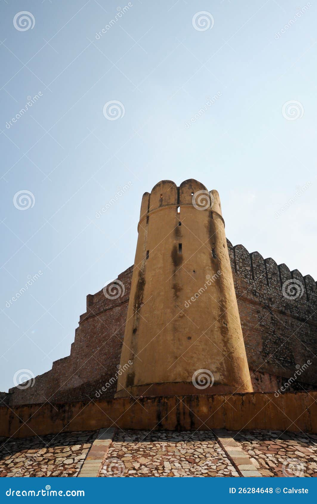 Walls of a fort stock photo. Image of hinduism, brick - 26284648