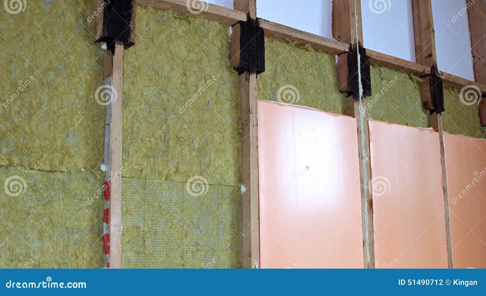 The Walls Of The Frame House Are Sheathed With A Vapor Barrier Membrane ...