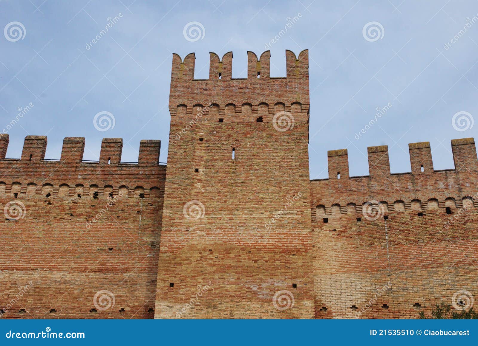 Walls of the Gradara S Castle, Italy Stock Photo - Image of gradara ...
