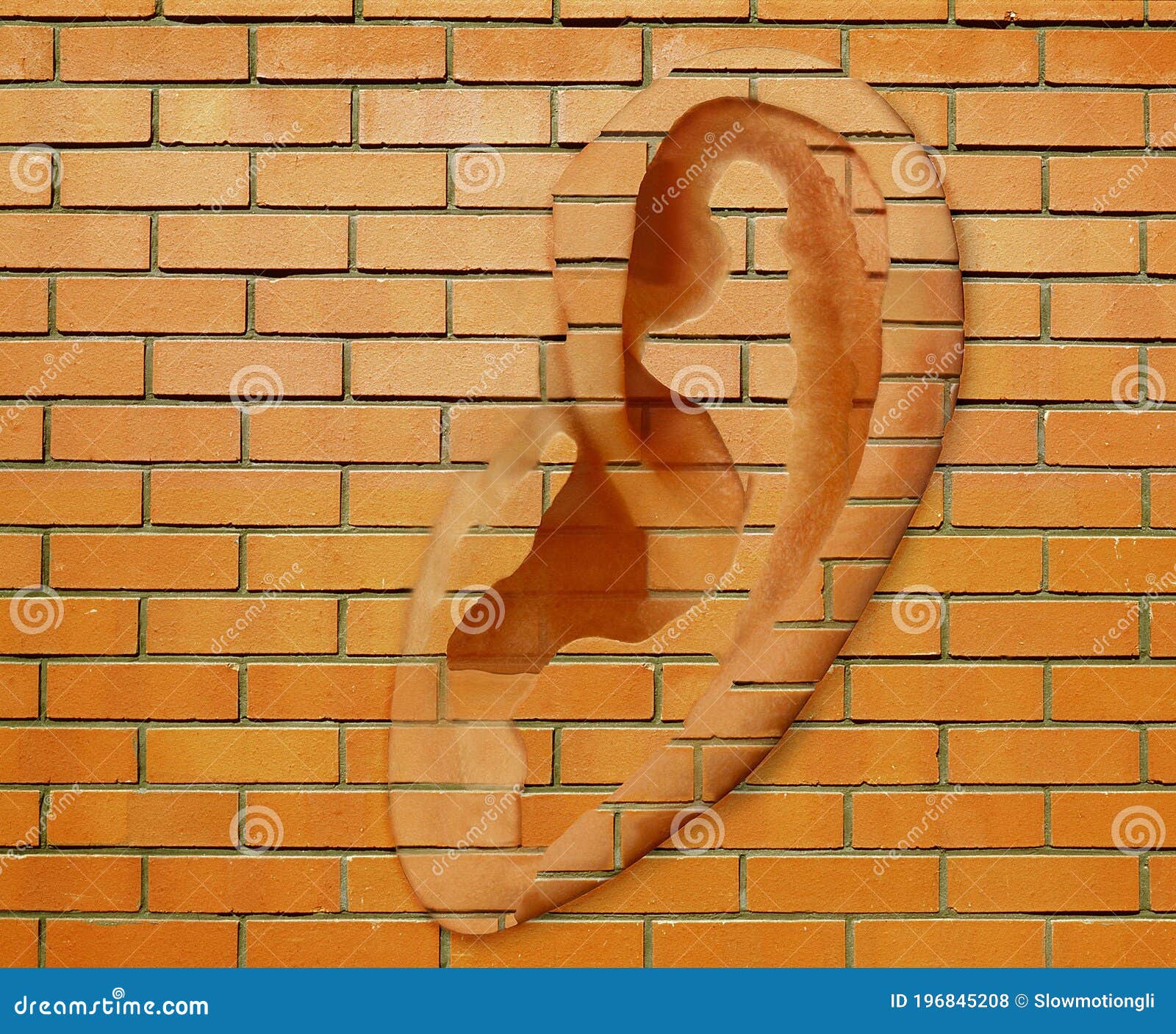 Walls have Ears stock photo. Image of expression, architecture - 196845208