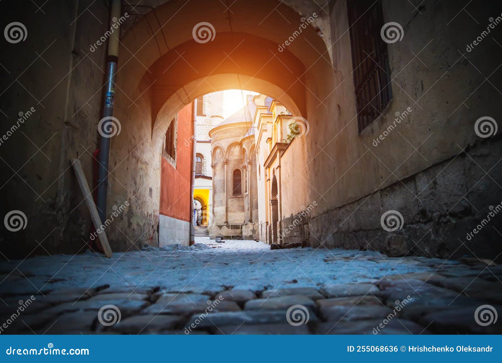 Among the Walls of the Houses of the Old City Stock Photo - Image of ...