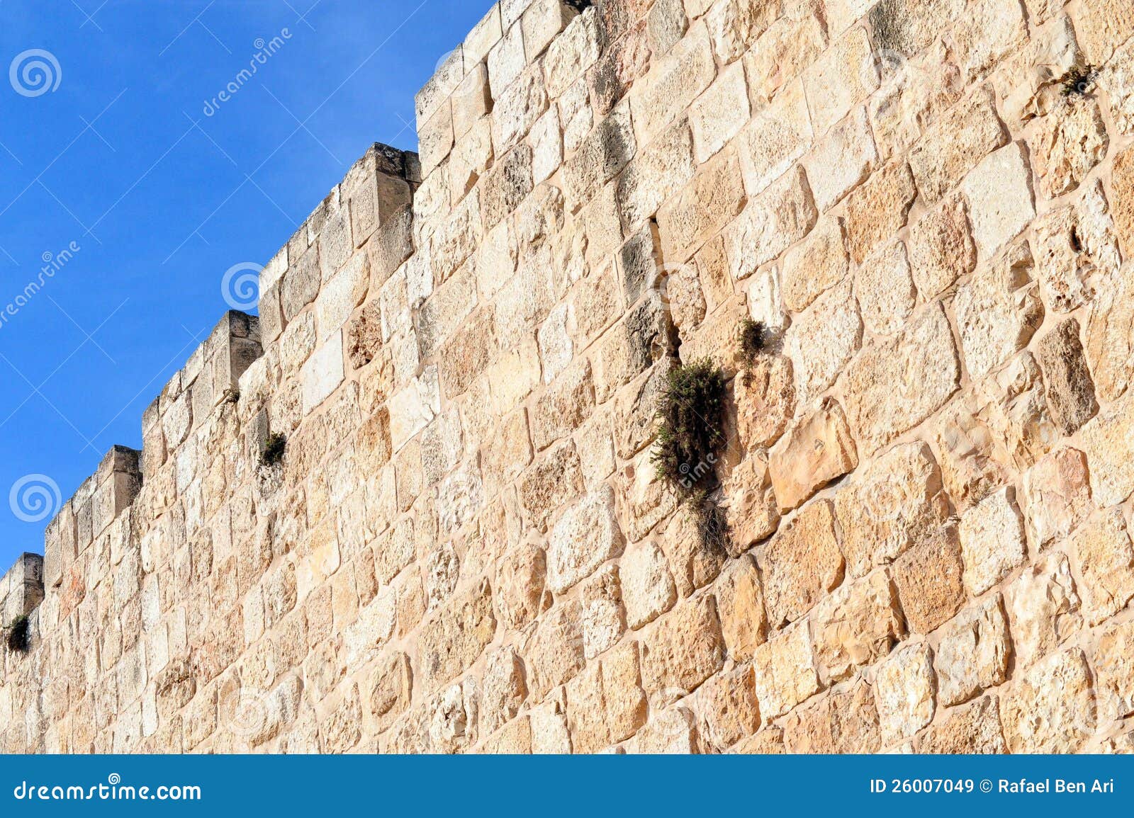 The Walls of Jerusalem Old City Stock Image - Image of architecture ...