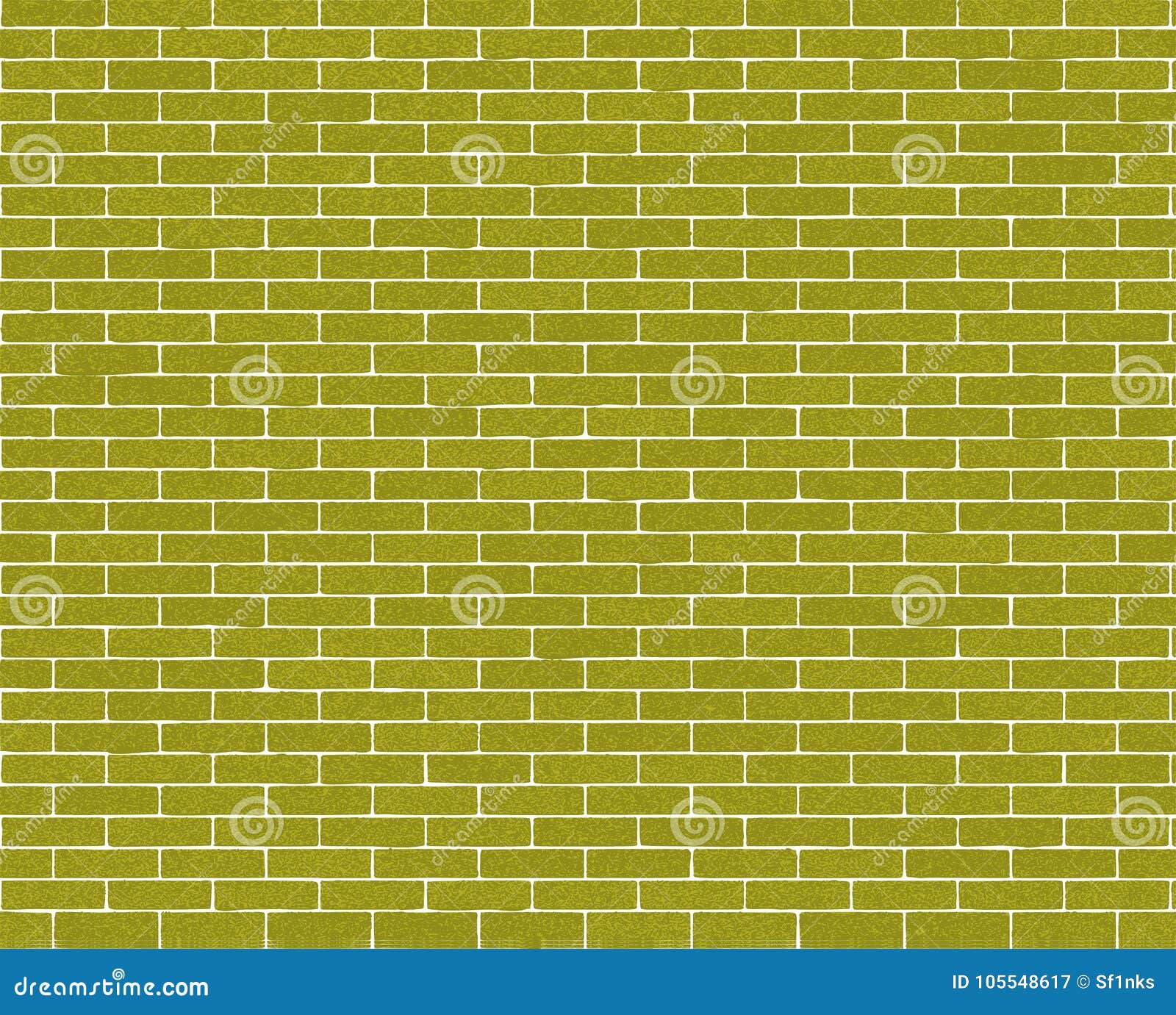 The Walls are Made of Bricks of Green Stock Vector - Illustration of ...