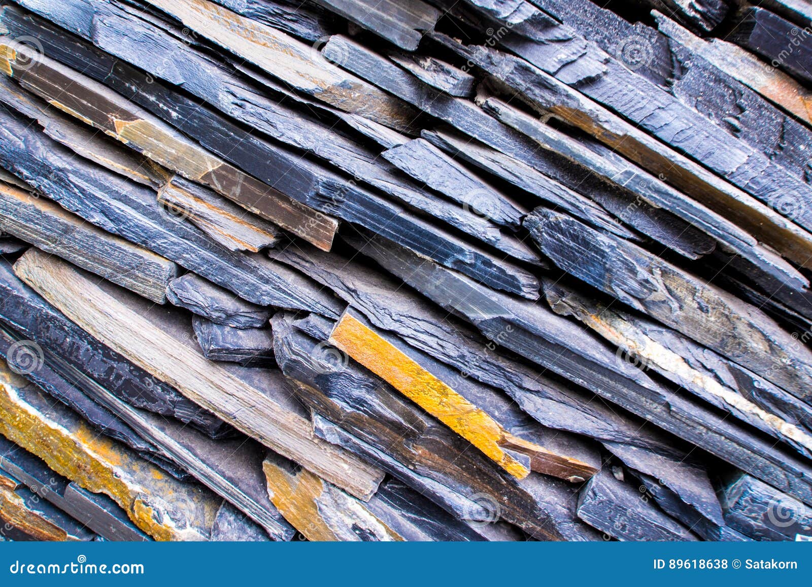 The Walls Made from Overlapping of Sedimentary Stone Stock Photo ...