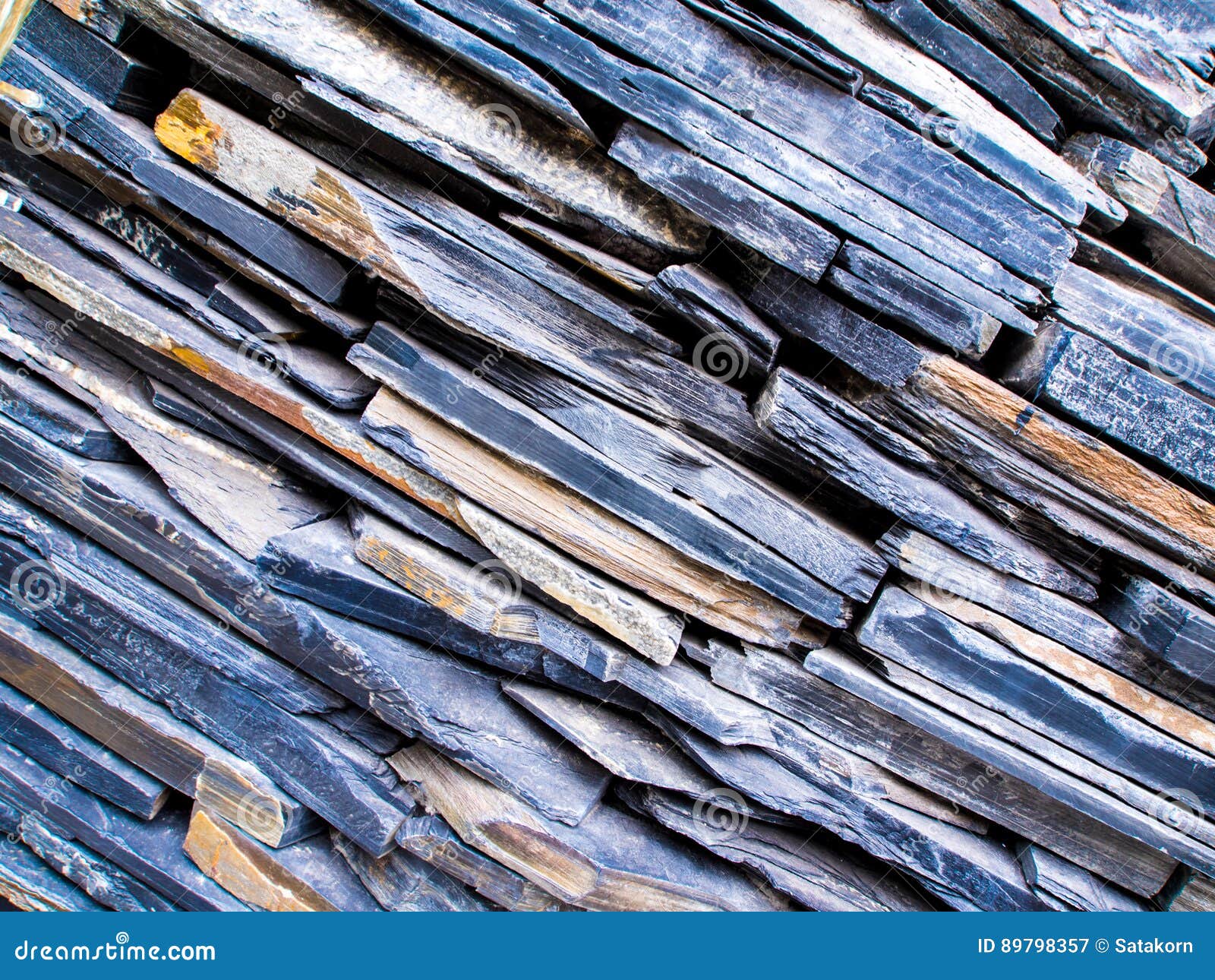 The Walls Made from Overlapping of Sedimentary Stone Stock Image ...