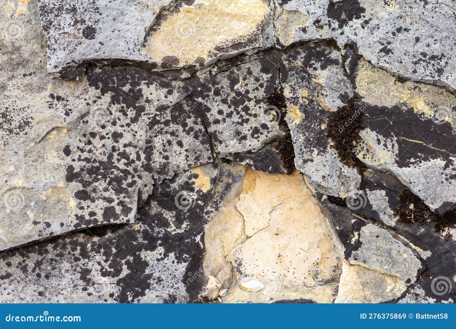 Natural Stone Walls are the Entrance To a Cave on a Steep Cliff of a ...