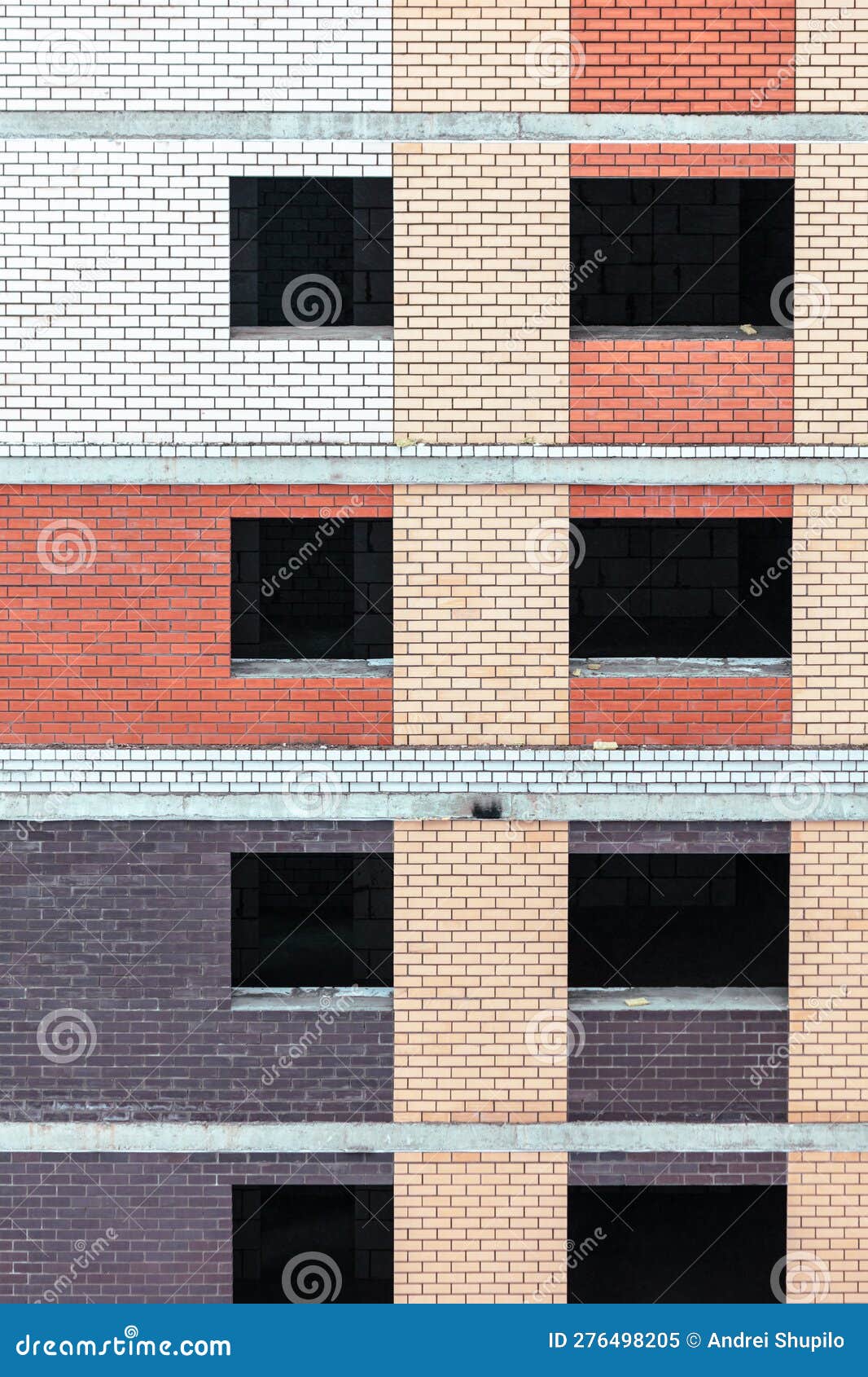 The Walls of a Multi-storey Building Under Construction Stock Image ...