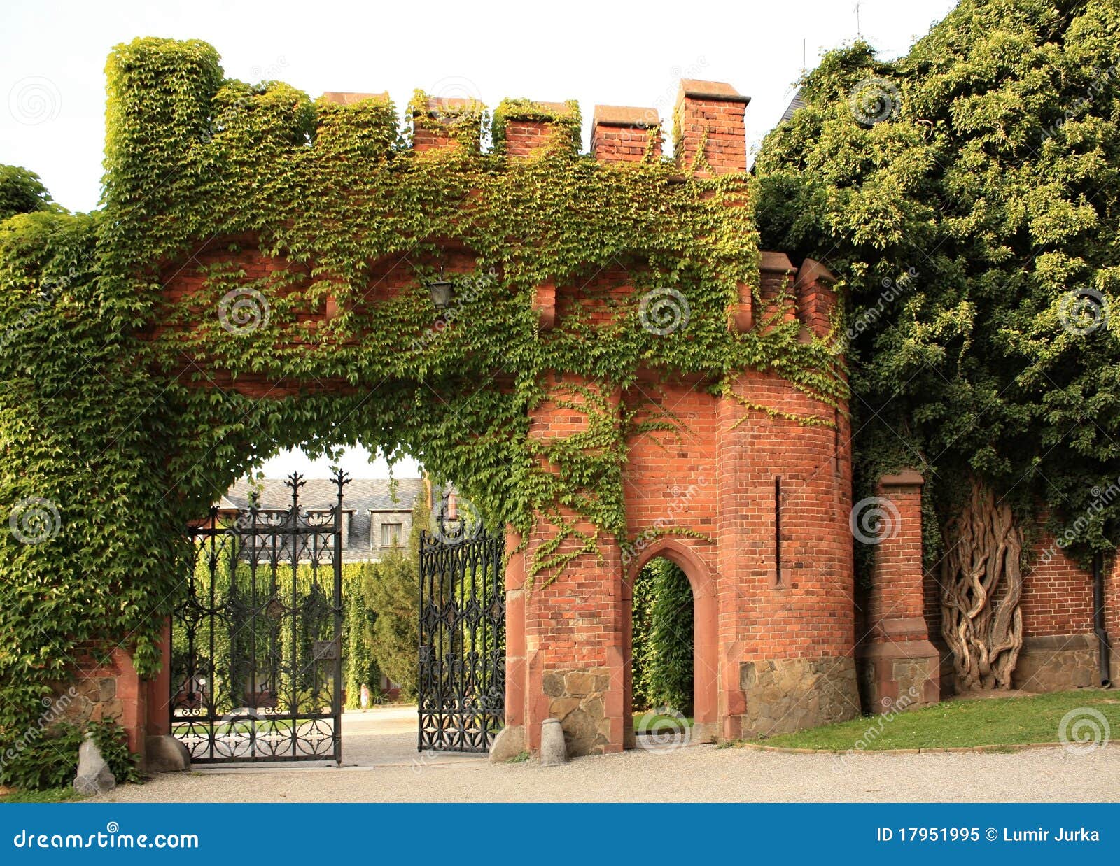 Walls of the old castle stock image. Image of light, architecture ...