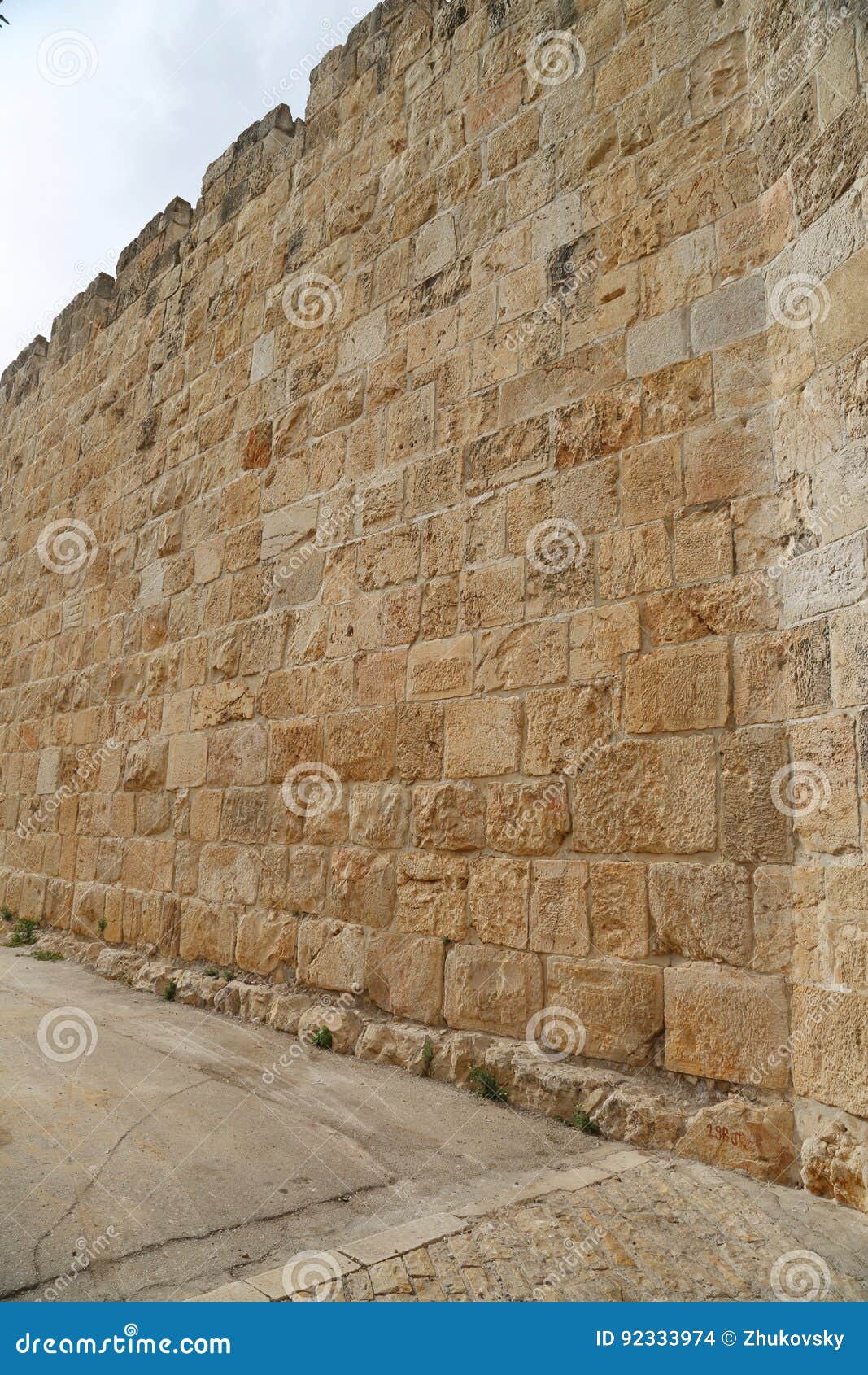 The Walls of the Old City of Jerusalem Stock Photo - Image of judaic ...