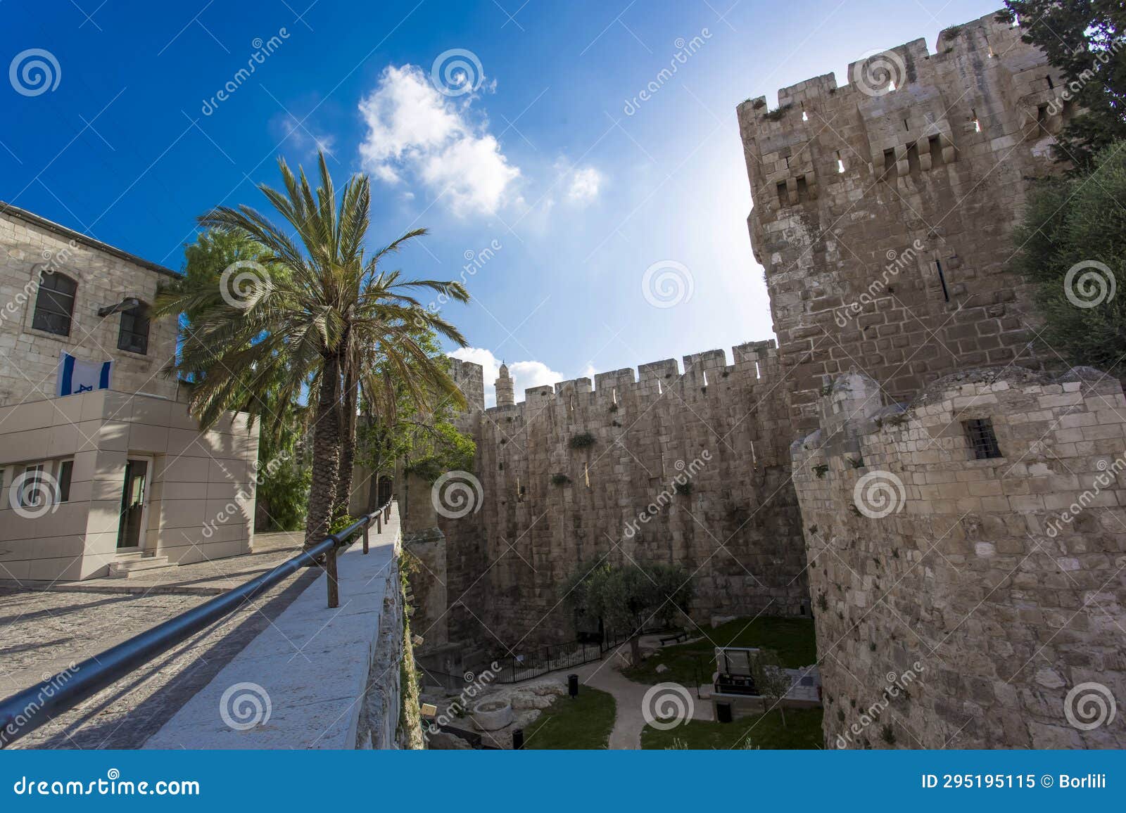 Walls of Old City of Jerusalem Israel Stock Image - Image of mosque ...