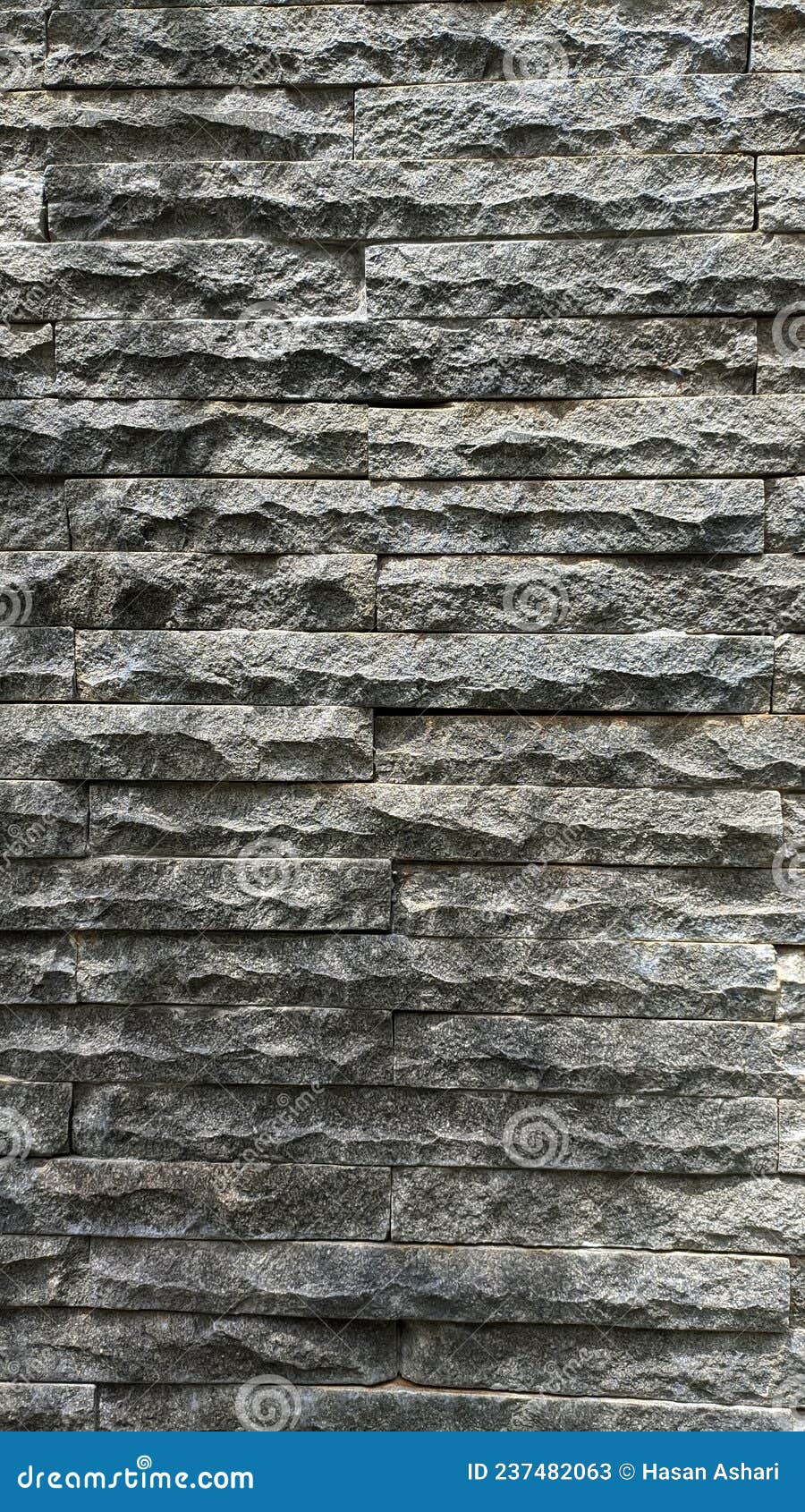 Walls with Rectangular Natural Stone Arrangement in Gray Stock Image ...