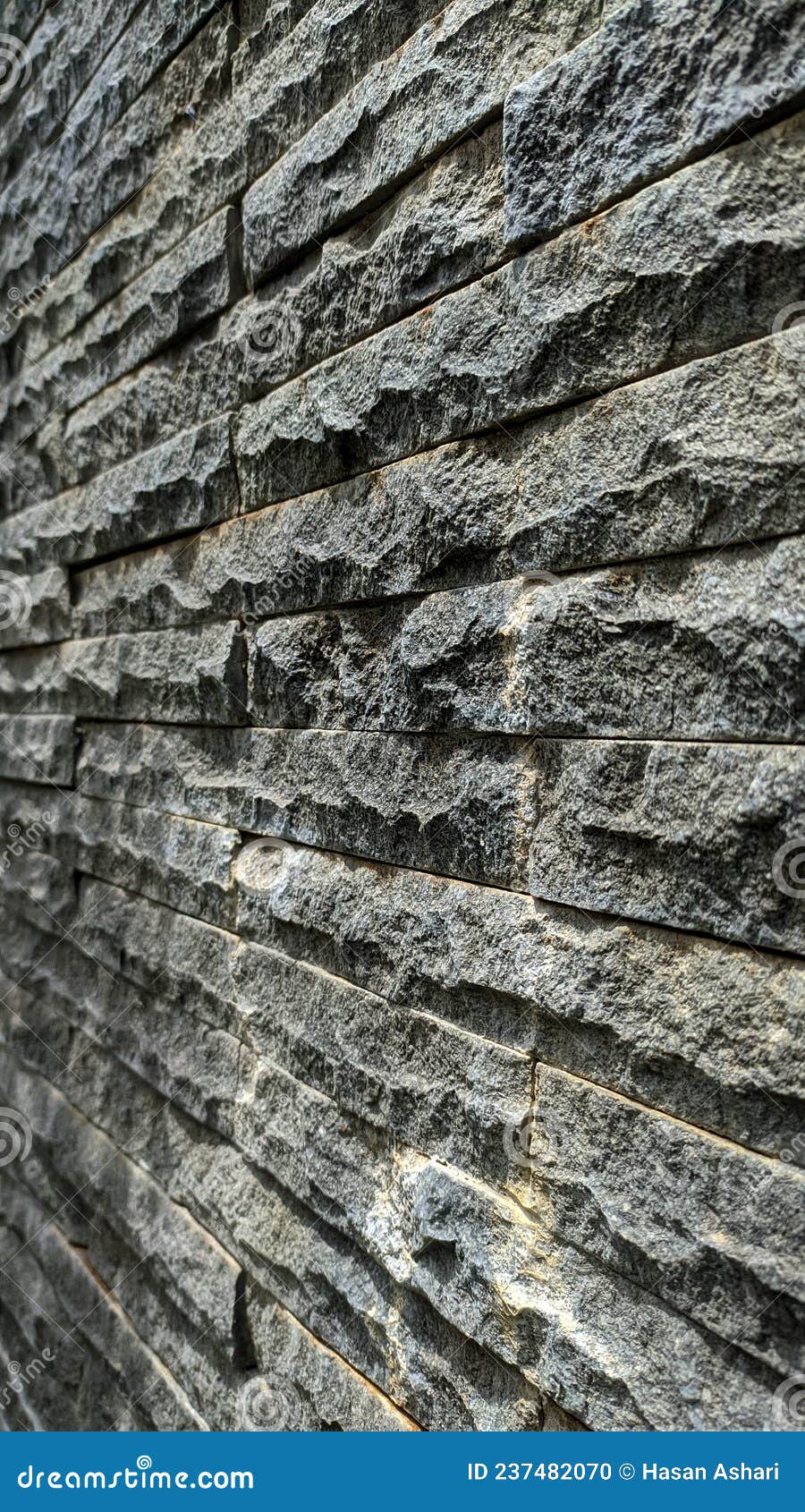 Walls with Rectangular Natural Stone Arrangement in Gray Stock Photo ...