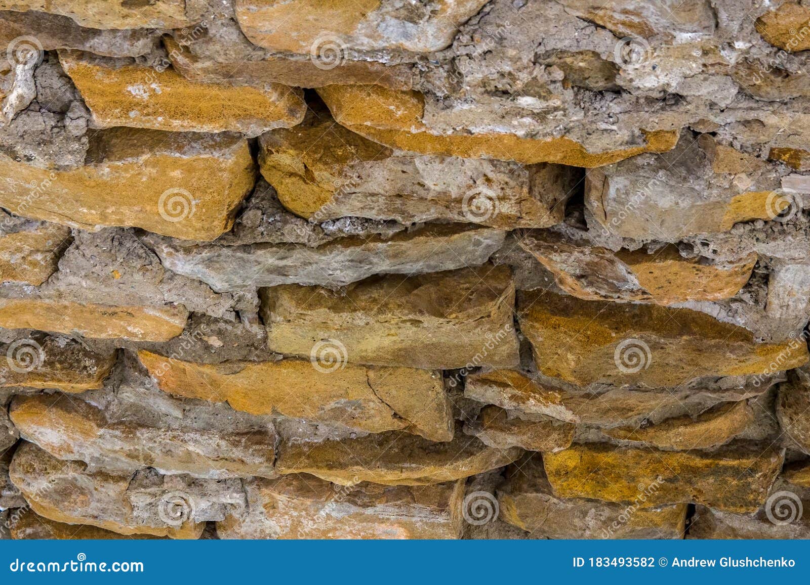 Walls of Rough Mountain Stone. Wall of Stone Stock Photo - Image of ...
