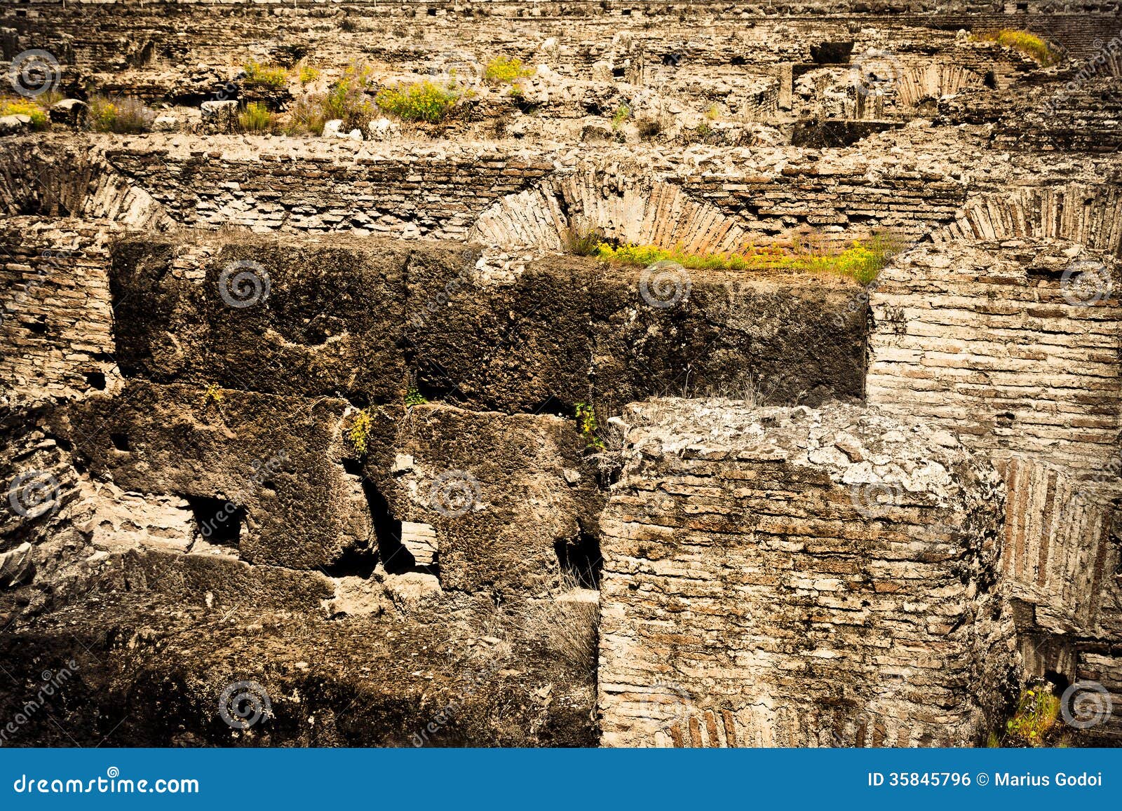Walls in ruin stock photo. Image of travel, rock, ruins - 35845796