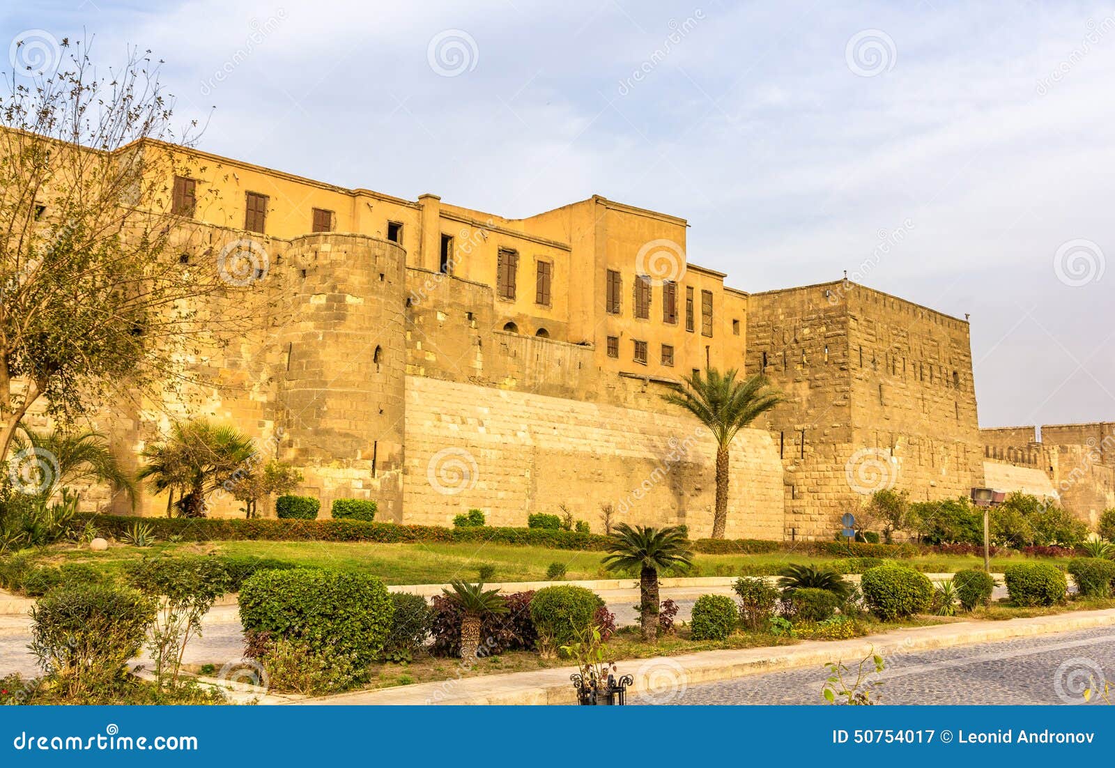 Walls of the Saladin Citadel of Cairo Stock Image - Image of islam ...