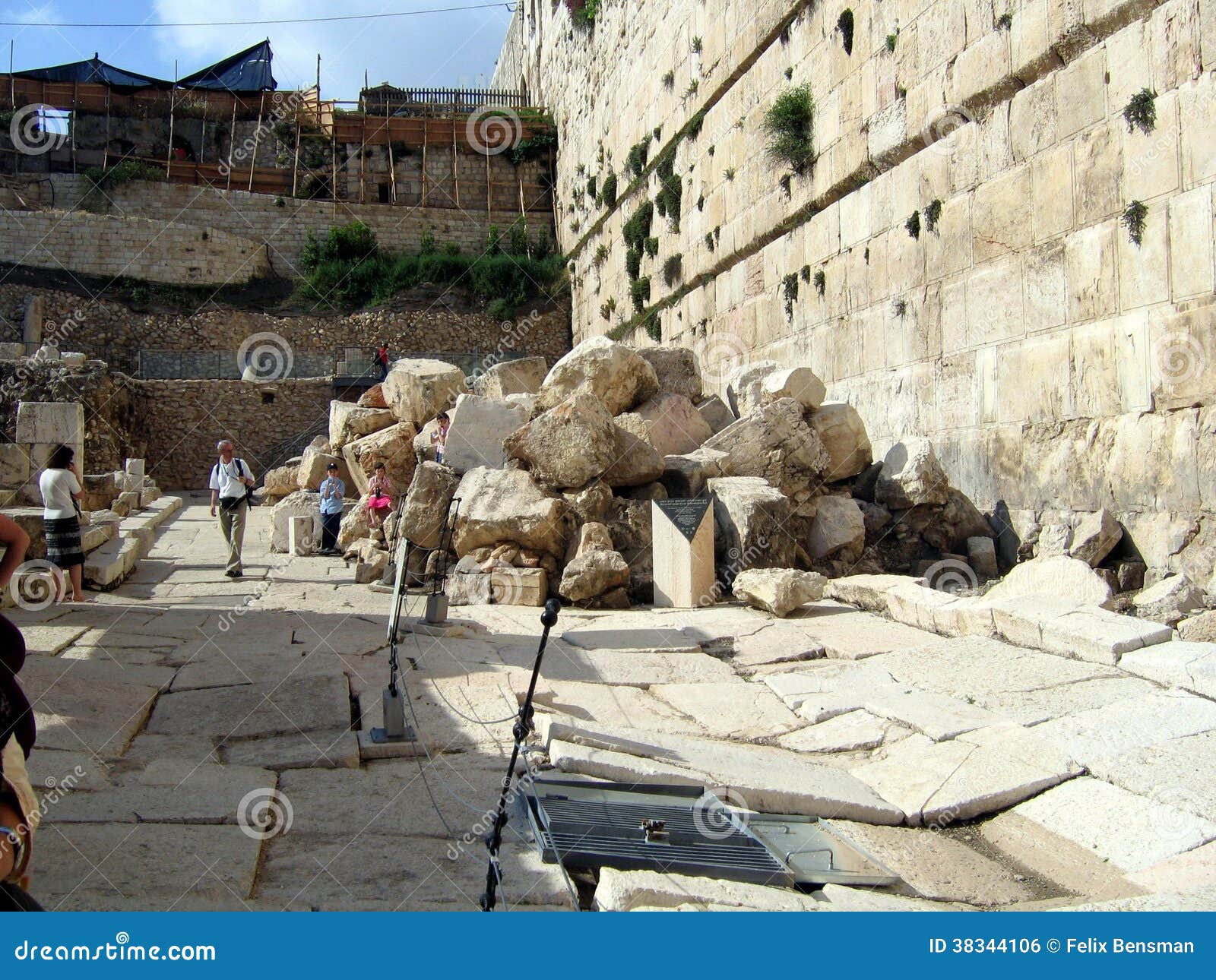 Walls of the Second Temple. Editorial Photo - Image of building, asia ...