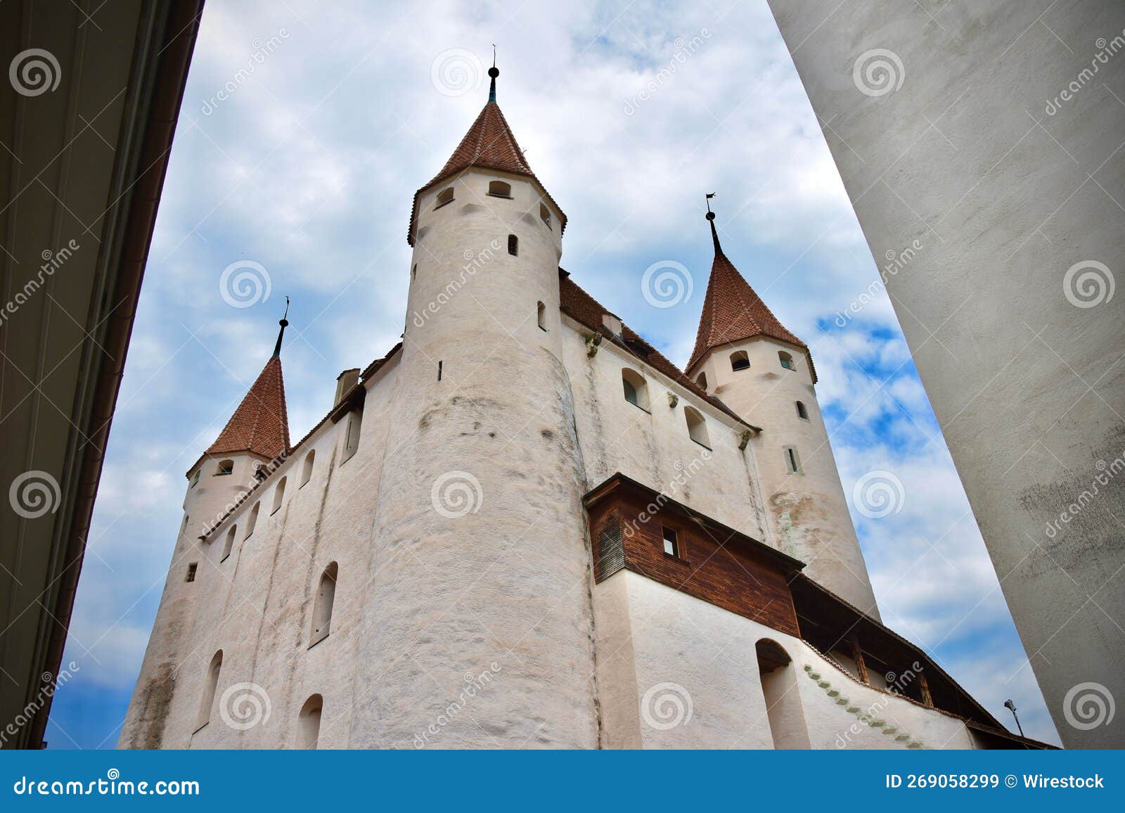 The Walls of Thin Castle, Switzerland, Europe Stock Image - Image of ...